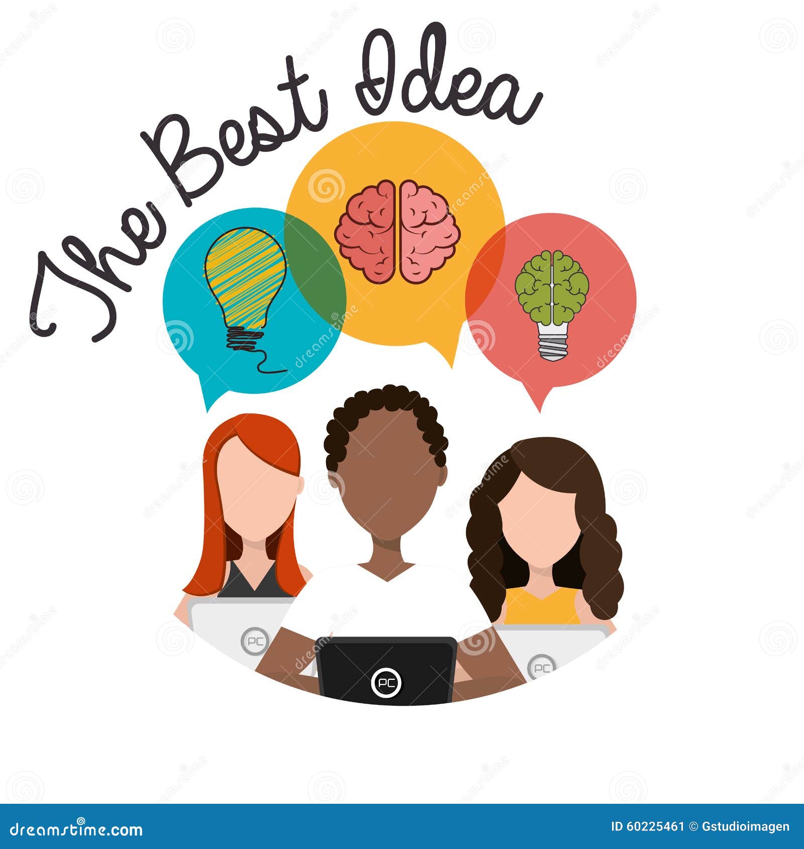 Die beste Idee vektor abbildung. Illustration von hell - 60225461