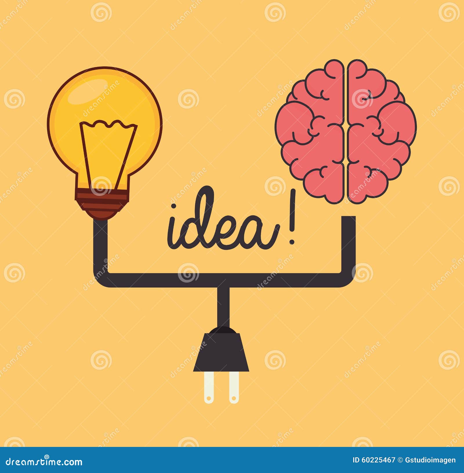 Die beste Idee vektor abbildung. Illustration von genie - 60225467