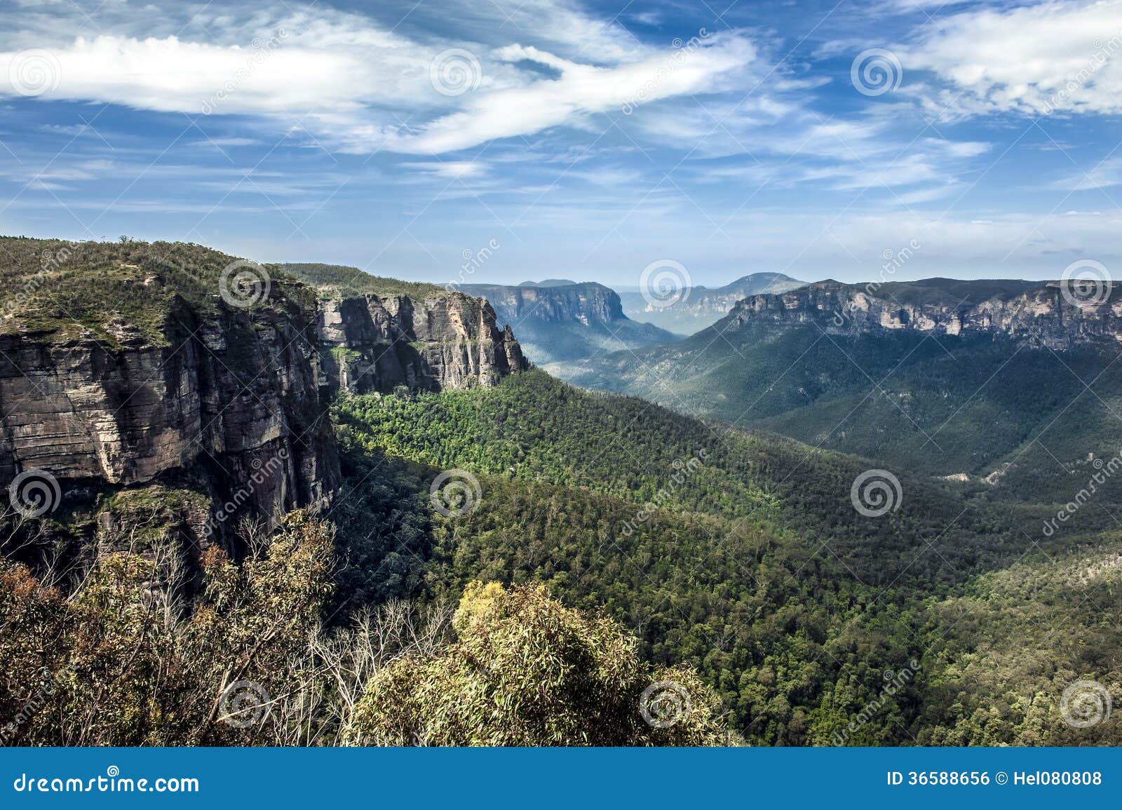 Die Blauen Berge, Australien Stockfoto - Bild von sydney, szenisch ...