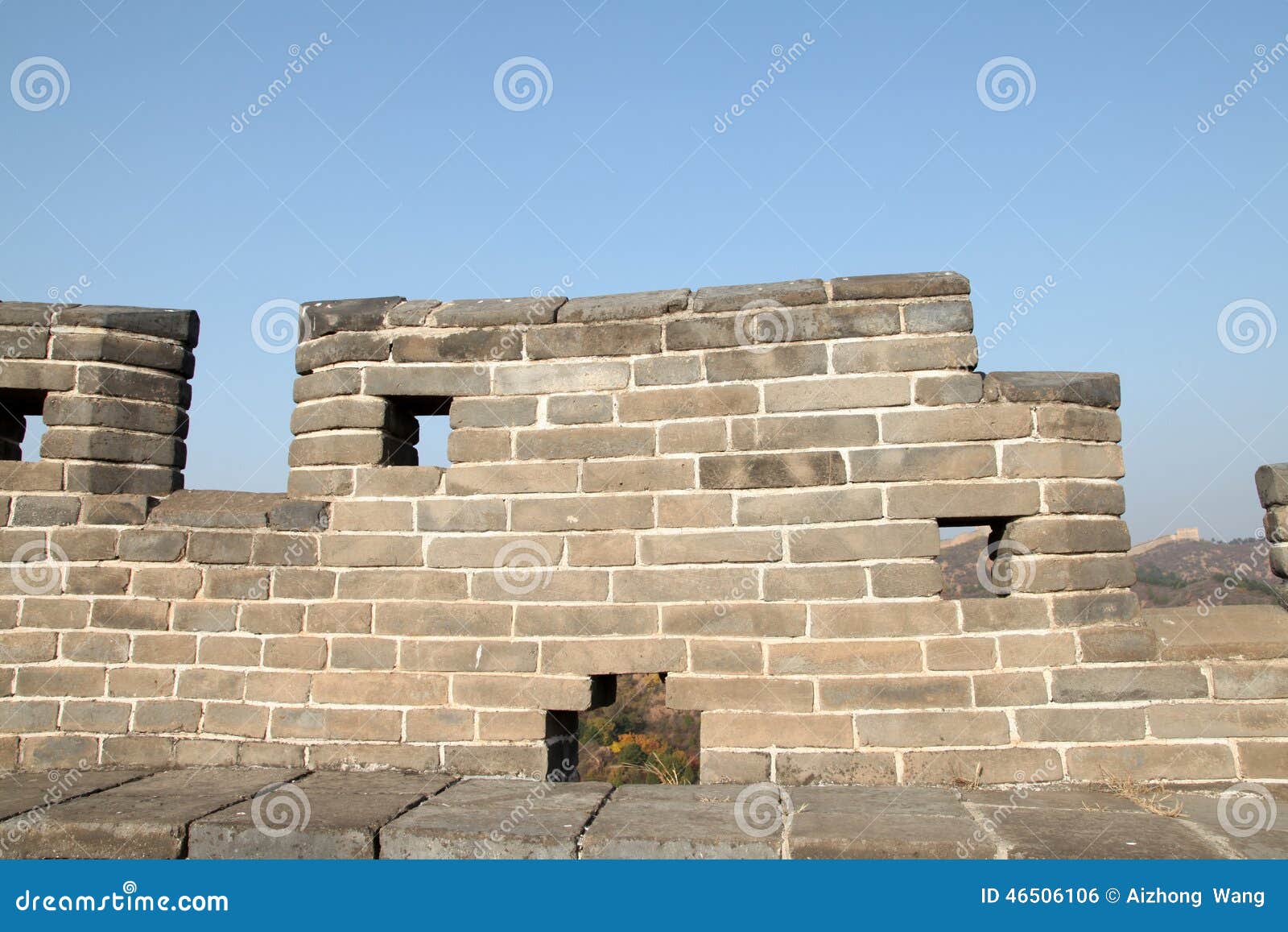 Die Chinesische Mauer Die Wand Stockfoto - Bild von grenze, erbe: 46506106
