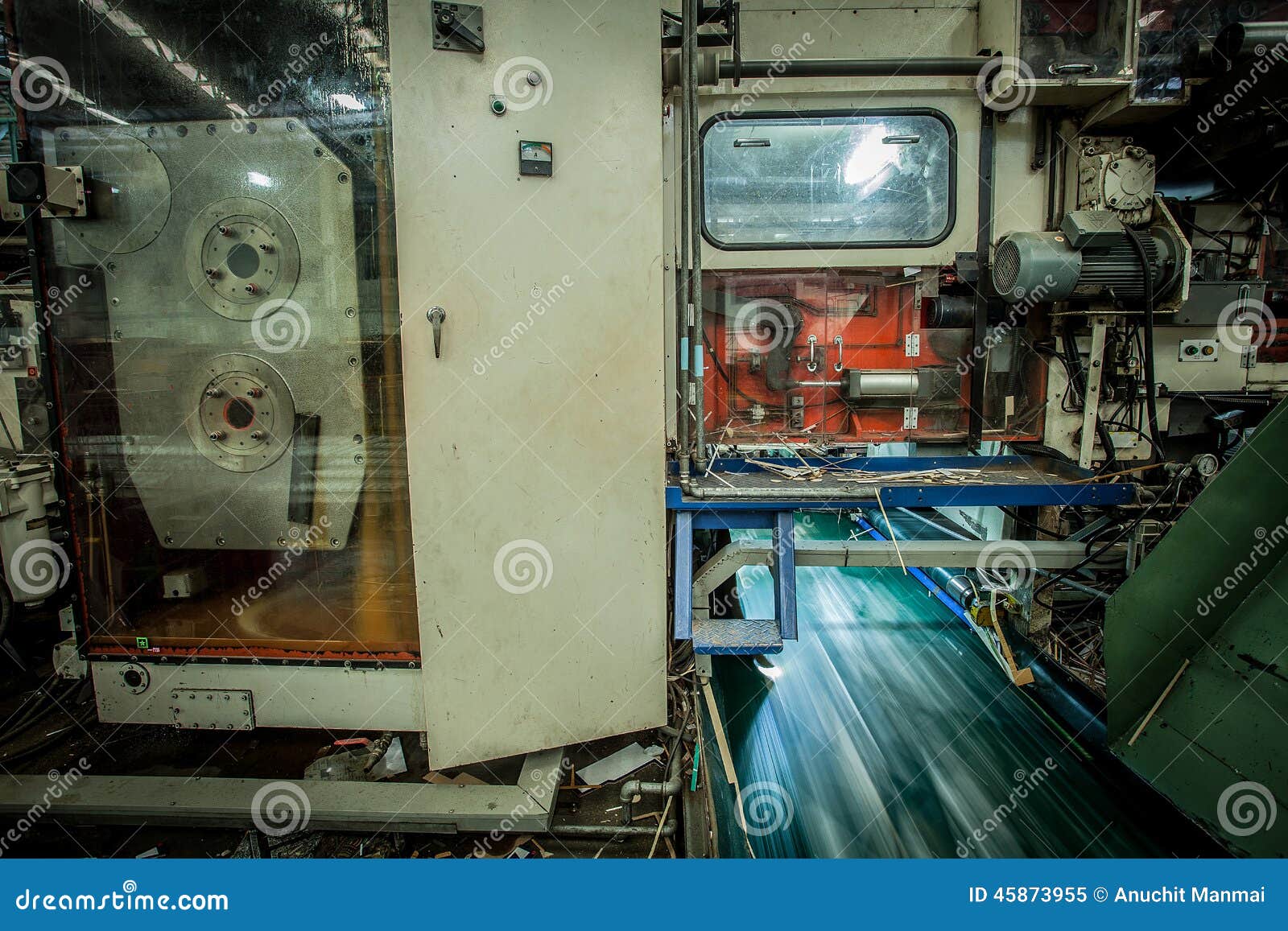 Die-cut Machine Reject Paper Waste Editorial Image - Image of wood ...