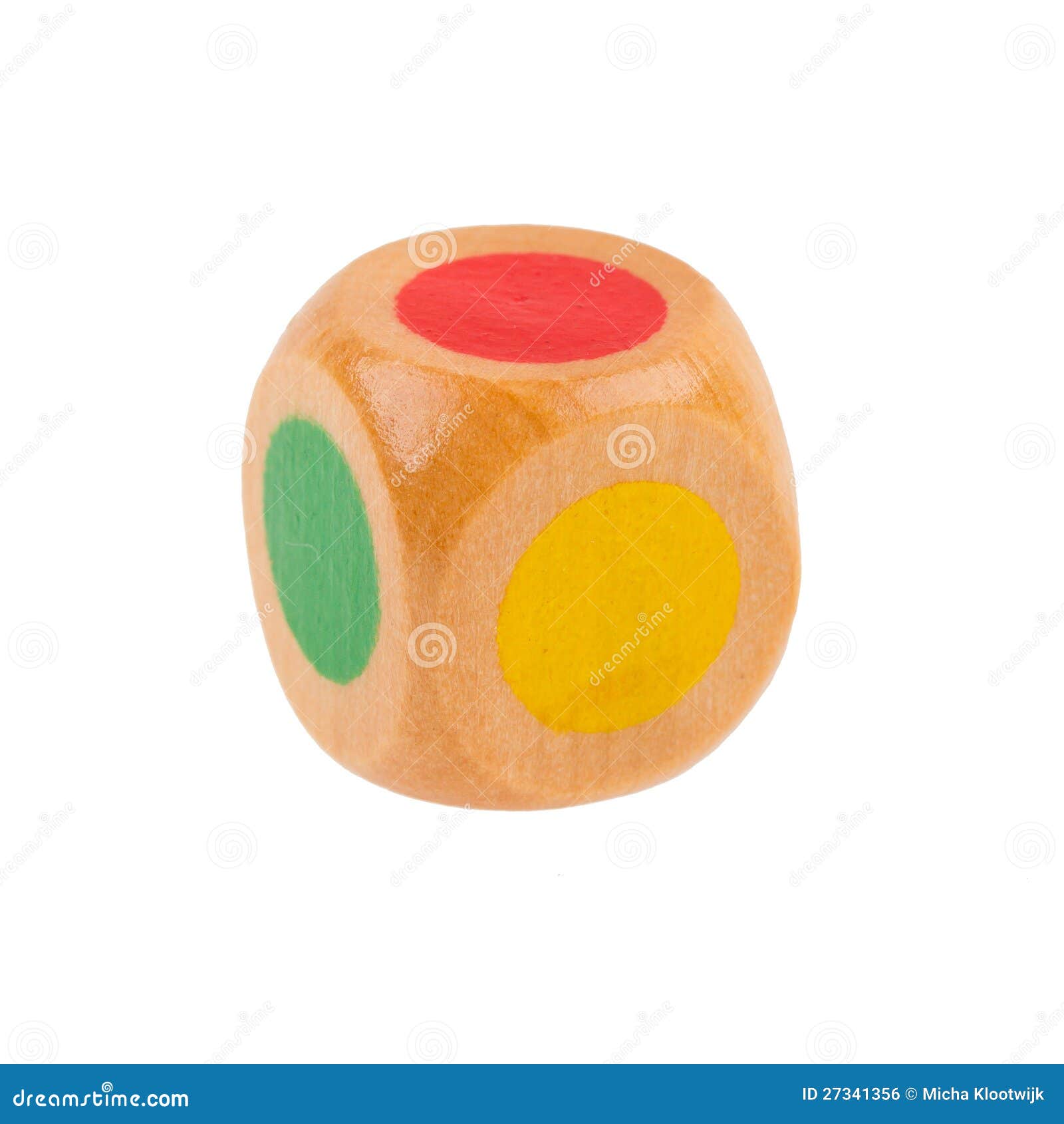 Die with Different Colors on Each Side Stock Photo - Image of ...