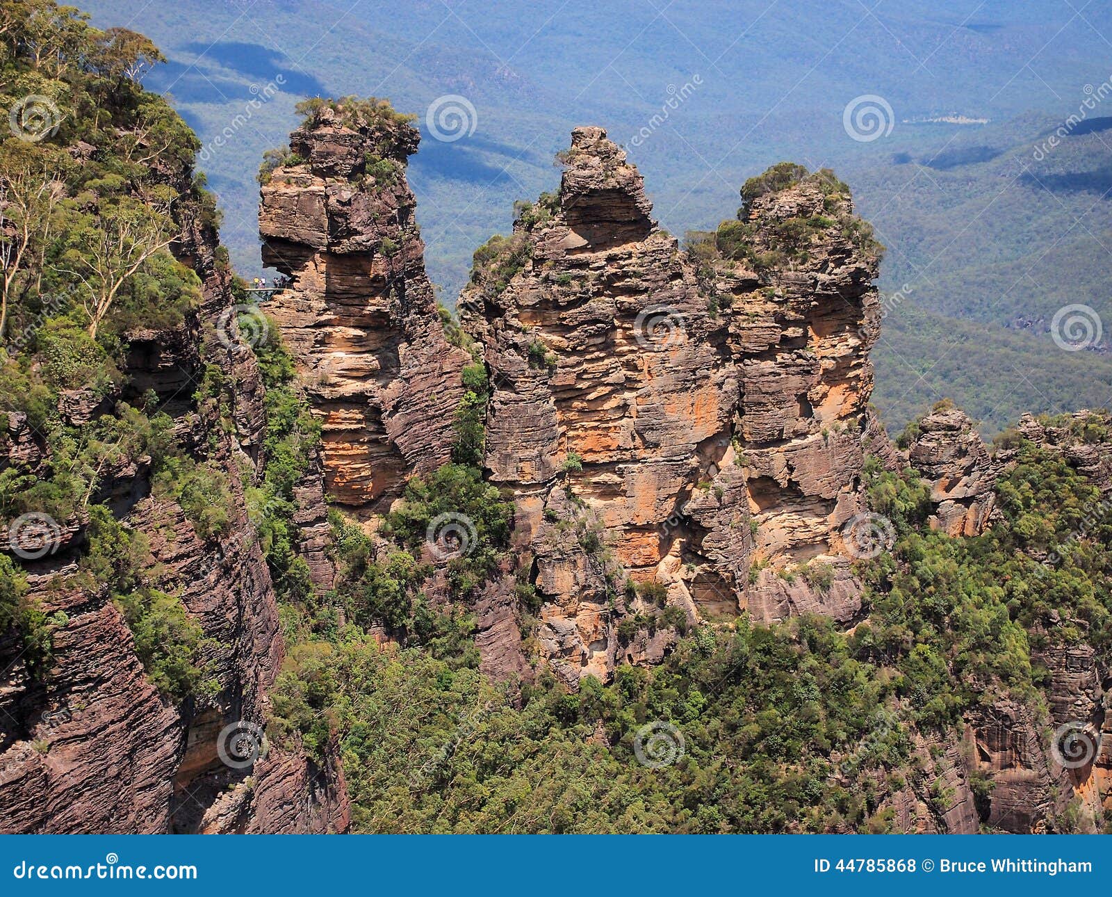 Die Drei Schwestern, Blaue Berge, Australien Stockfoto - Bild von ...