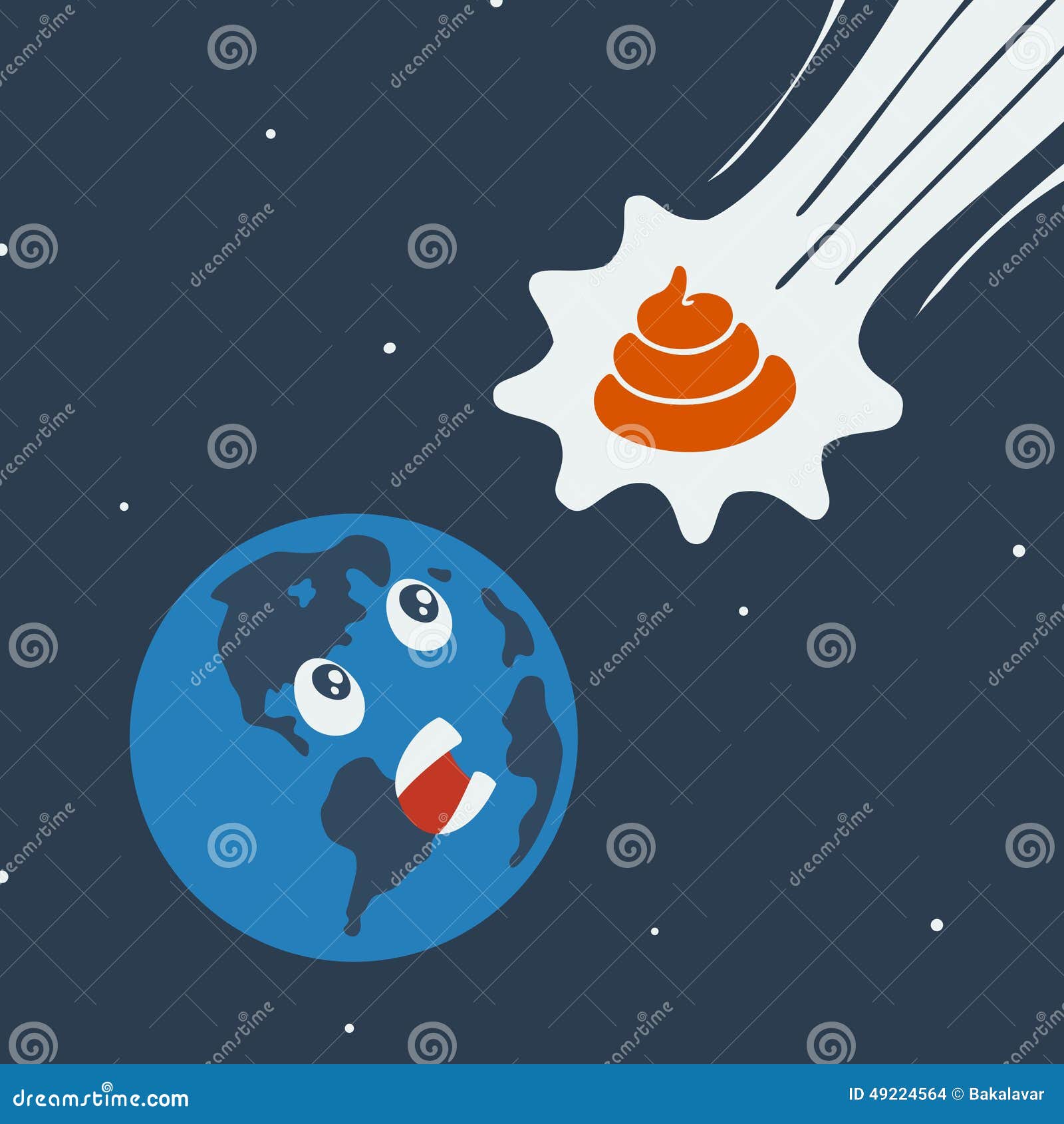 Die Drohung Von Planeten-Erde Vektor Abbildung - Illustration von ...