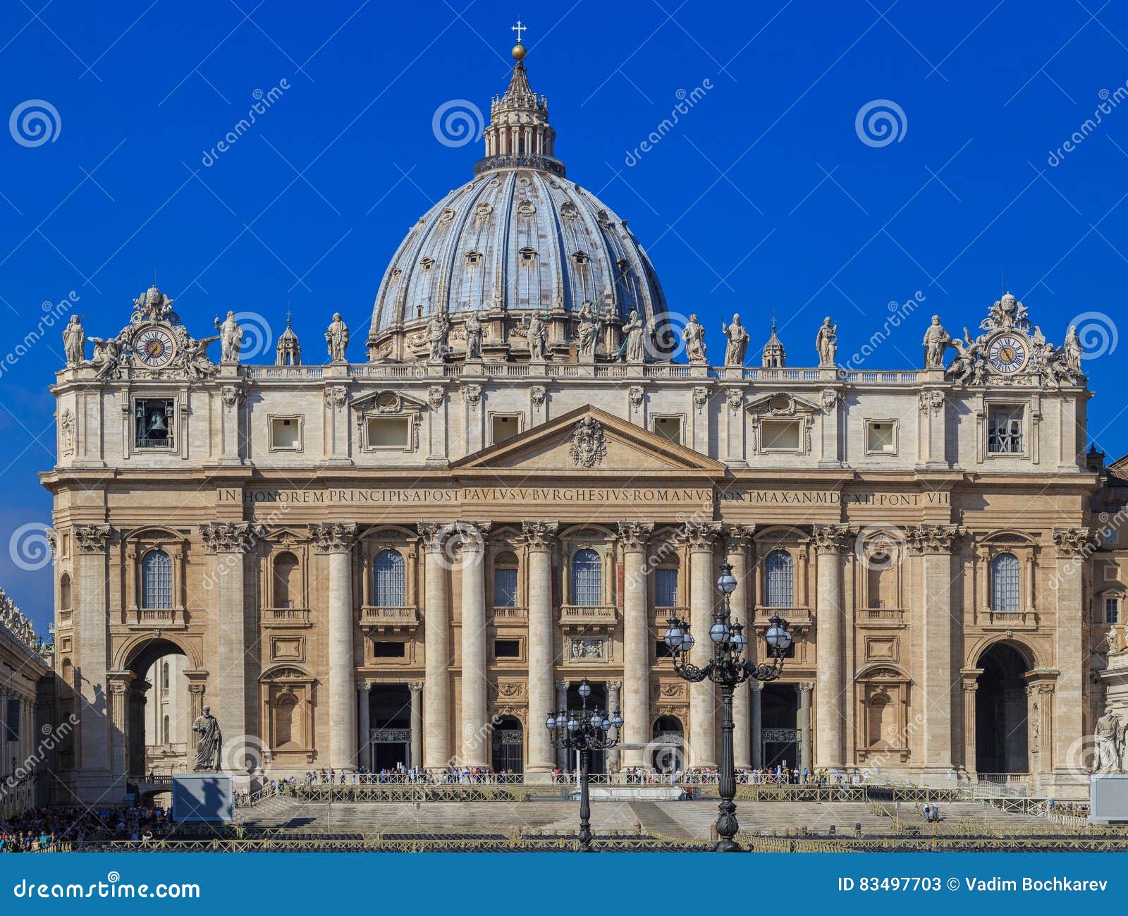 Die Fassade Von St- Peter` S in Rom Redaktionelles Stockfoto - Bild von ...