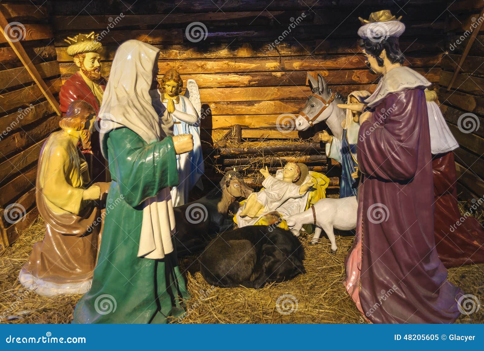 Die Geburt von Jesus stockbild. Bild von christentum - 48205605