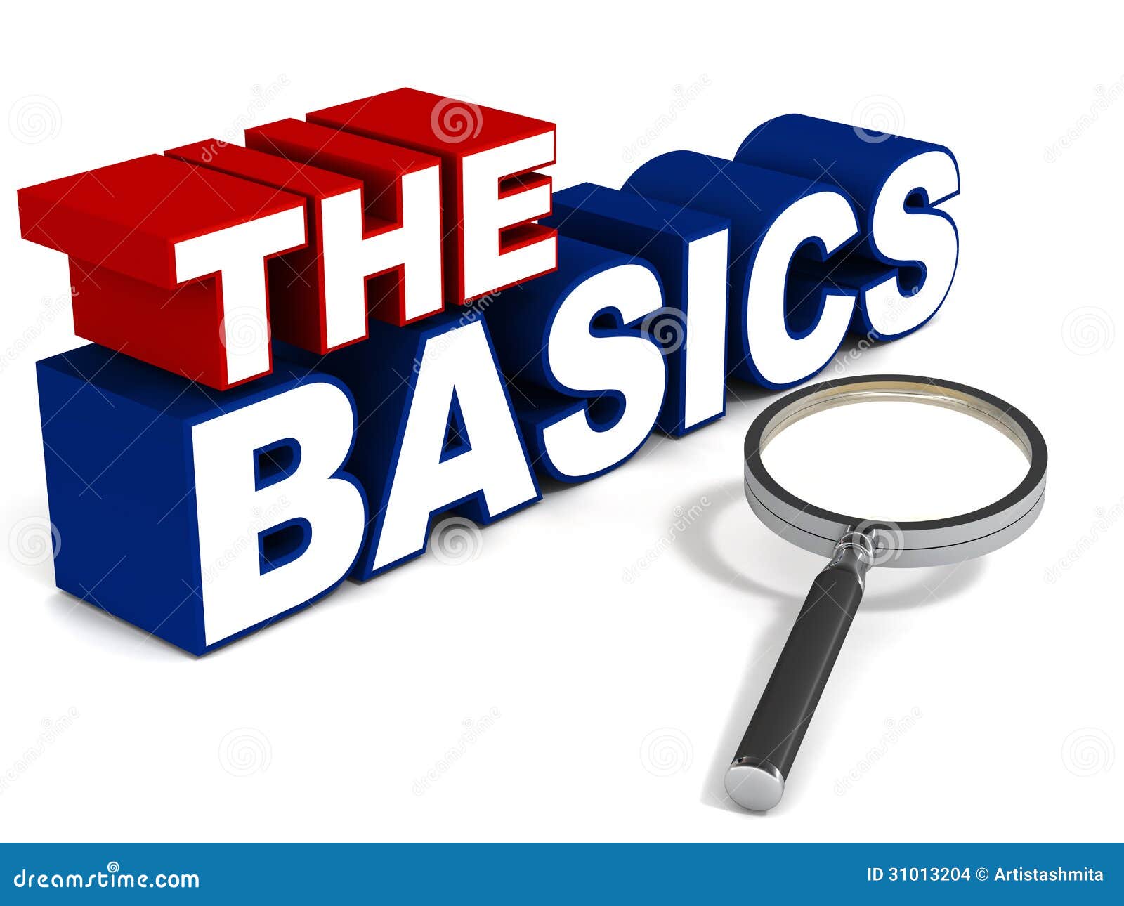 Die Grundlagen stock abbildung. Illustration von wort - 31013204