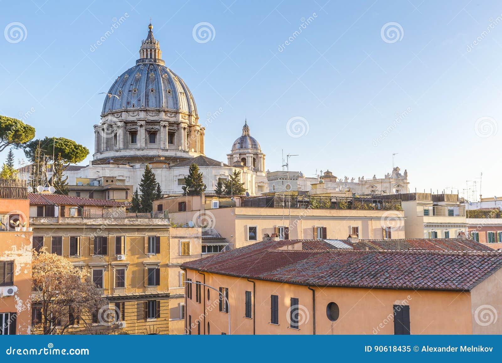 Die Haube Von St- Peter` S Basilika in Vatikan Stockbild - Bild von ...