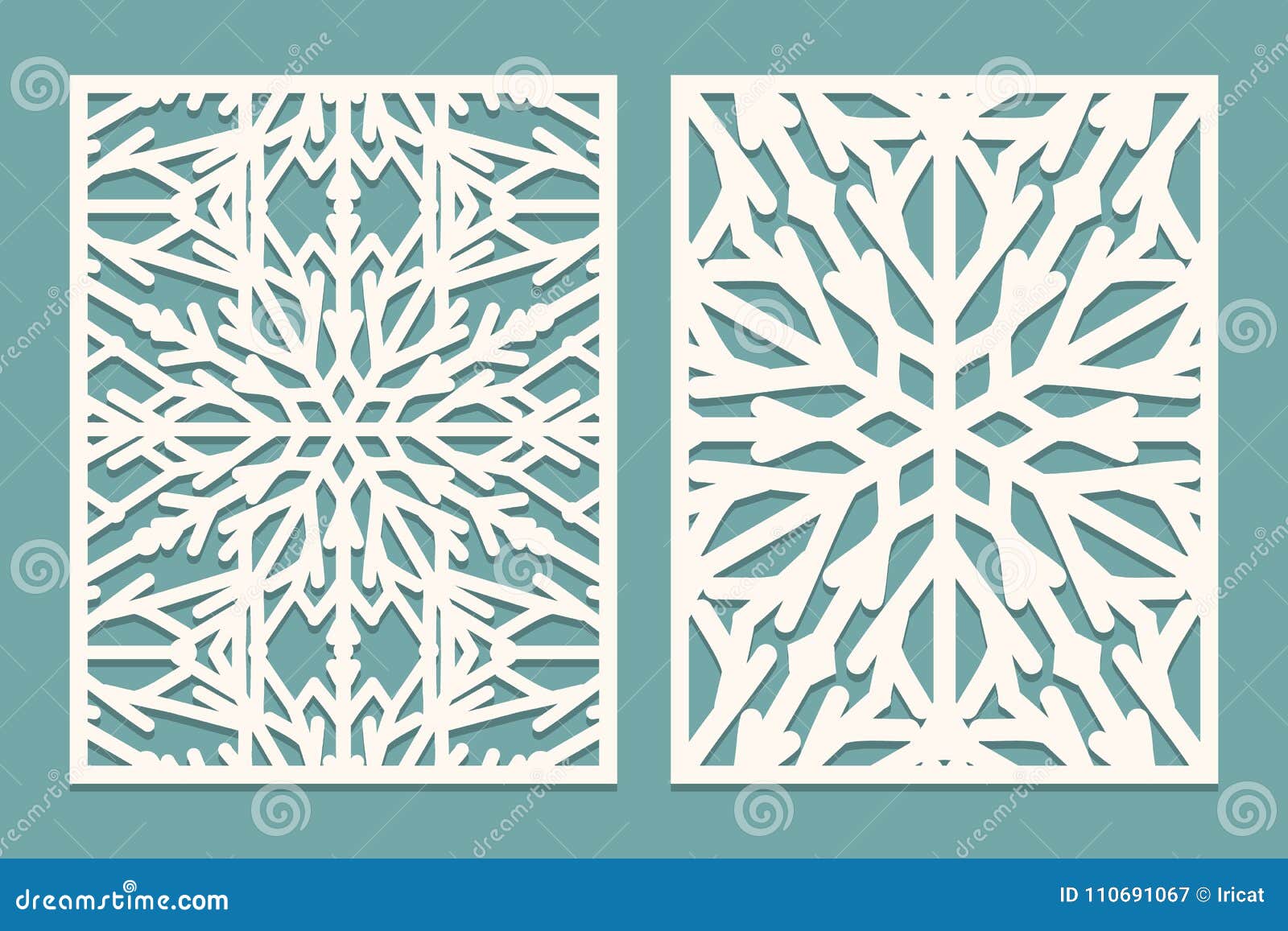 Die And Laser Cut Scenical Panels With Tiled Pattern. Laser Cutting ...