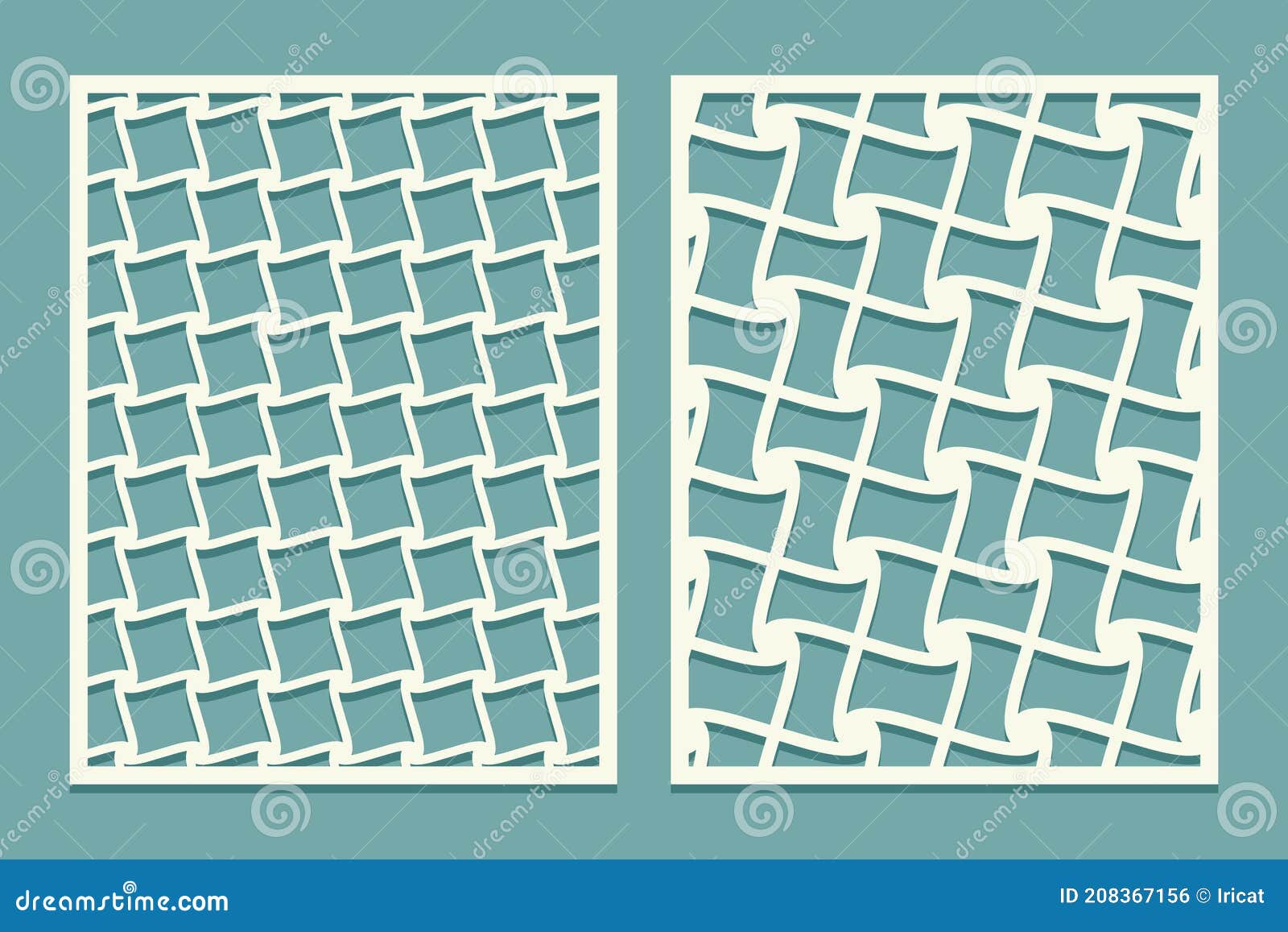 Die And Laser Cut Scenical Panels With Tiled Pattern. Laser Cutting ...