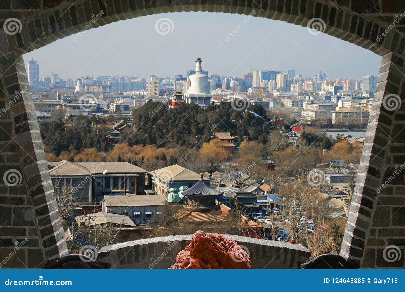 Die Luftaufnahme Der Peking-Stadt Stockbild - Bild von feld, chinesisch ...