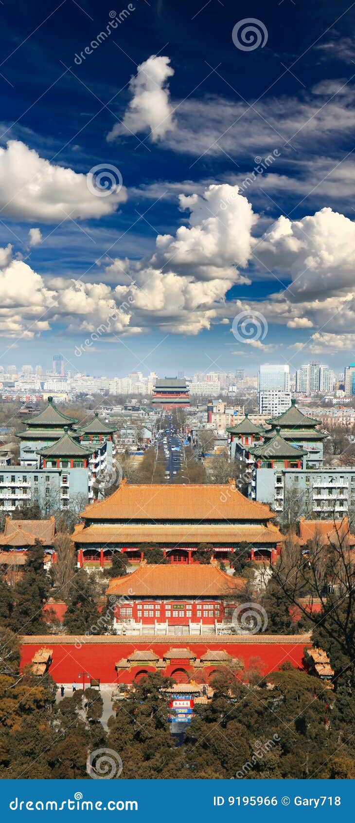 Die Luftaufnahme Der Peking-Stadt Stockfoto - Bild von ...