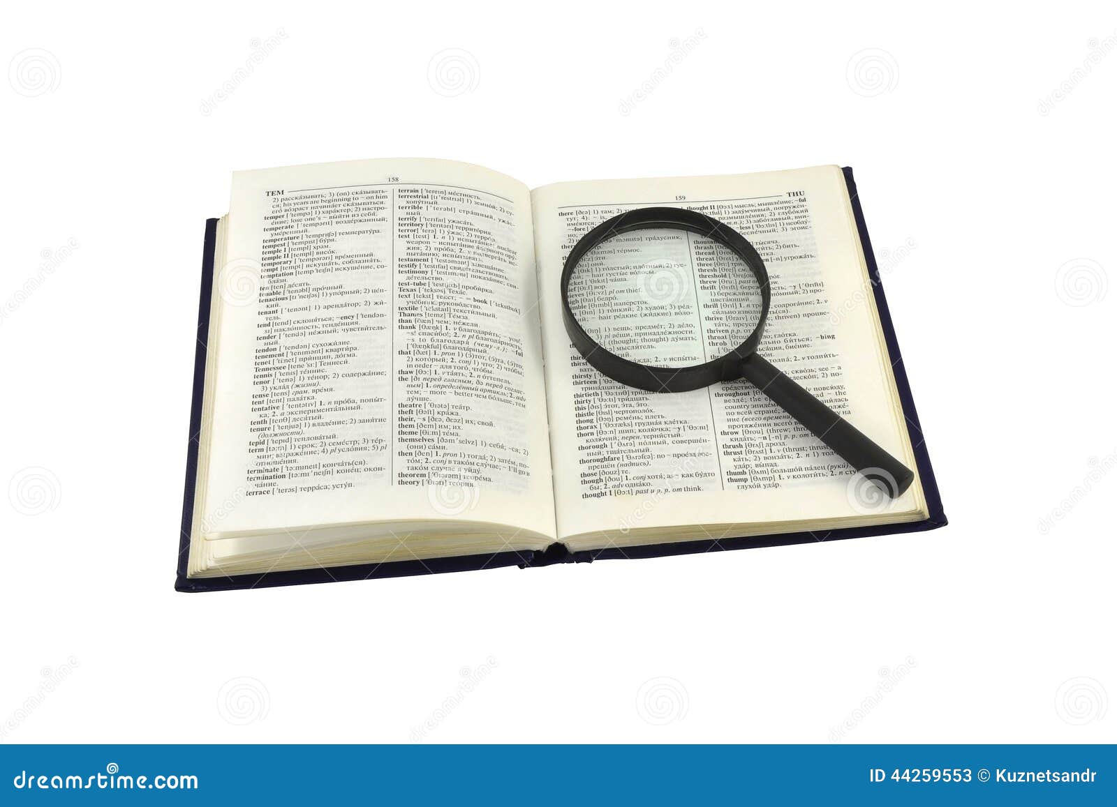 Die Lupe, Die Auf Dem Buch Liegt Stockbild - Bild von papier, zubehör ...