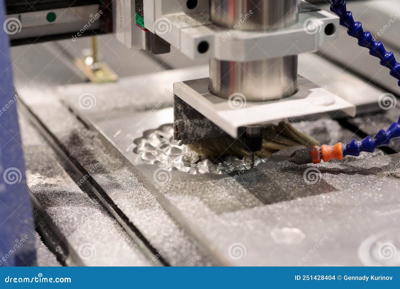 Die and Mold Making with CNC Milling Machine Stock Photo - Image of ...