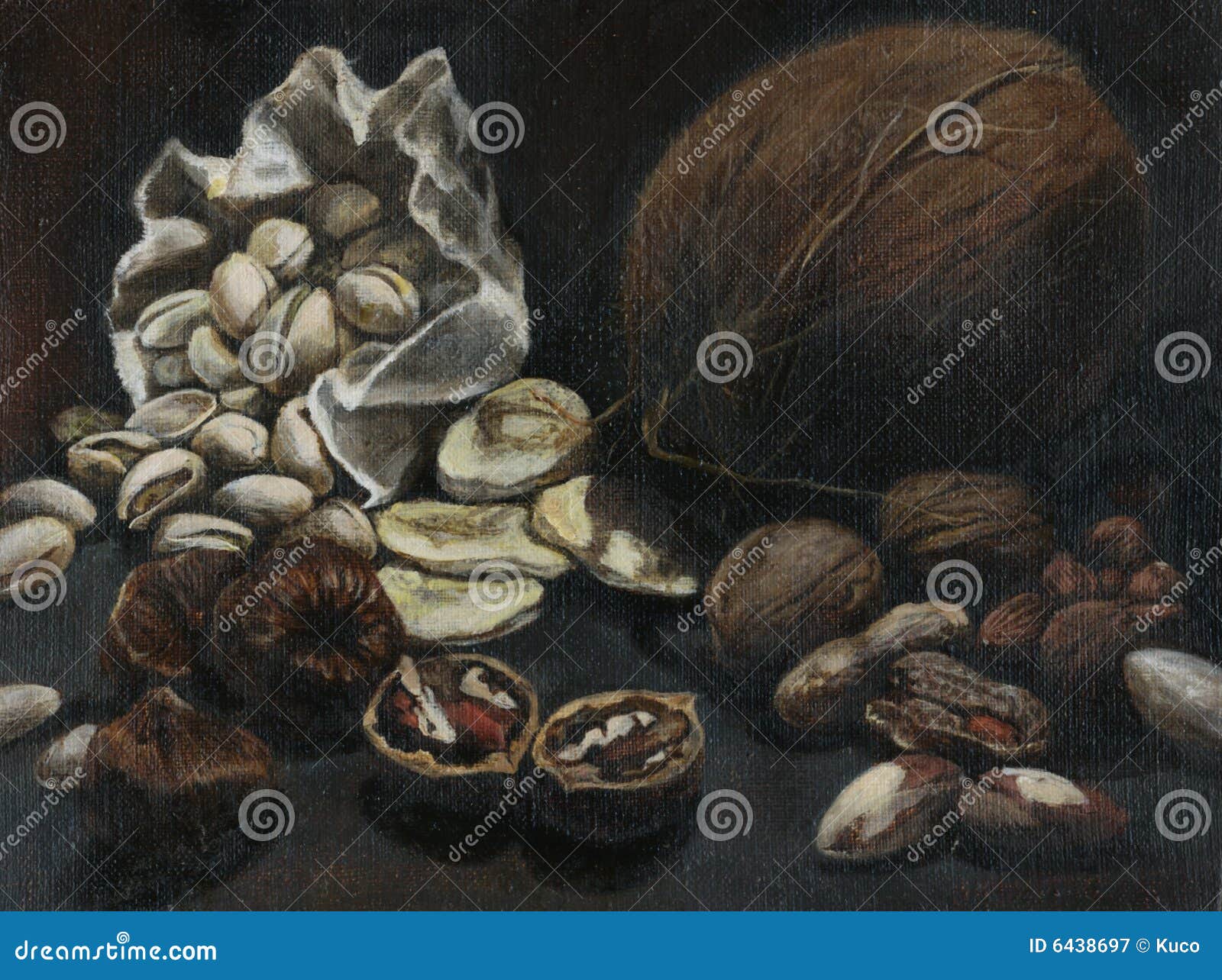 Die Muttern stock abbildung. Illustration von weinlese - 6438697