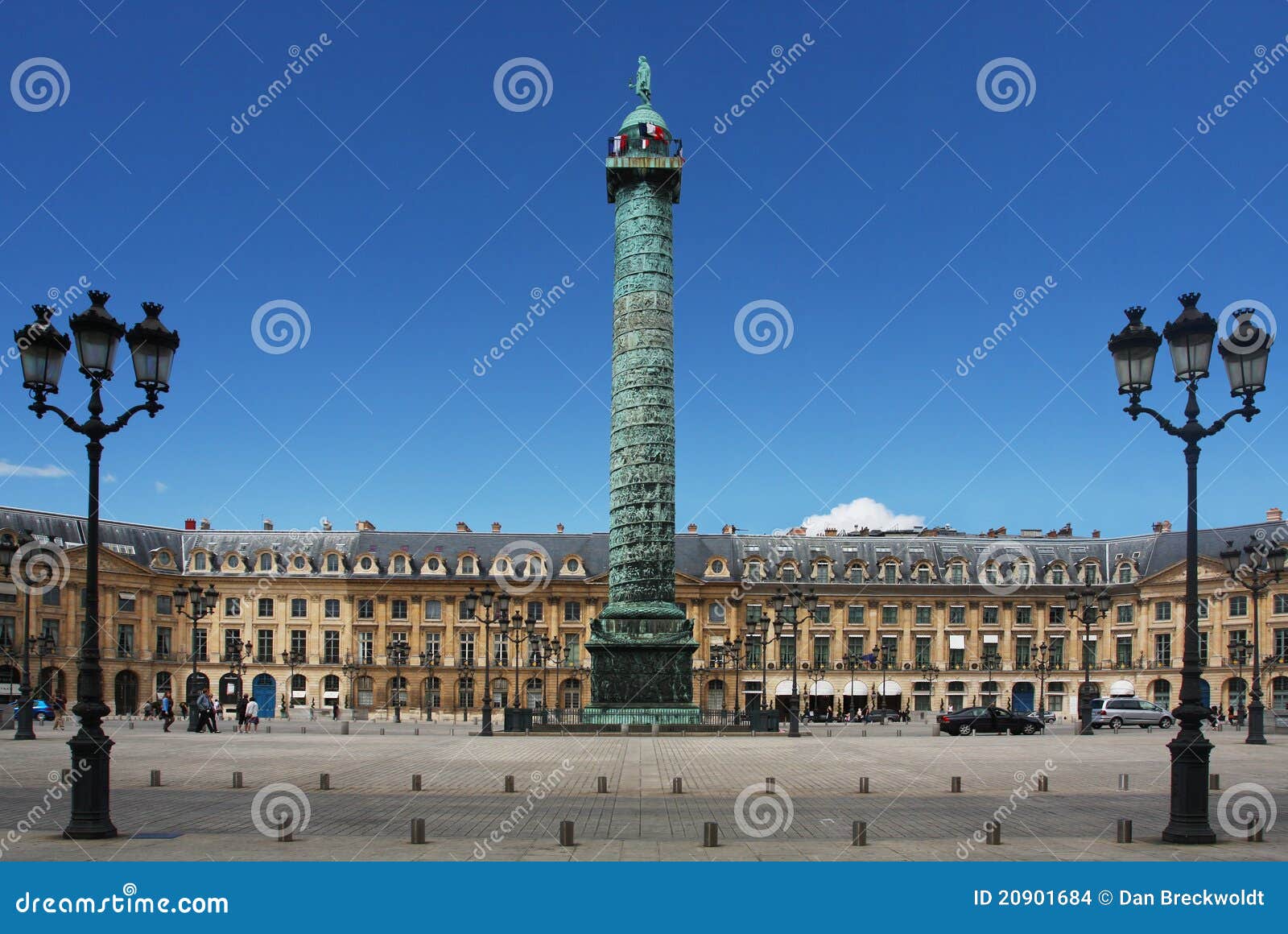 Die Platz Vendome Spalte in Paris Redaktionelles Stockbild - Bild von ...