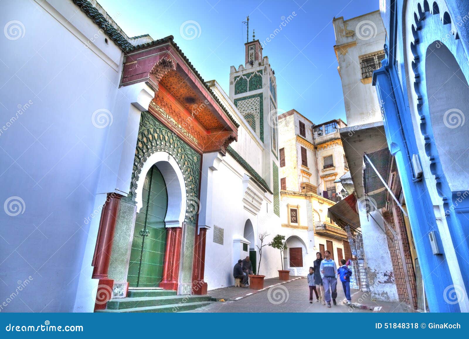 Die Prachtvolle Große Moschee in Tanger Redaktionelles Stockfoto - Bild ...