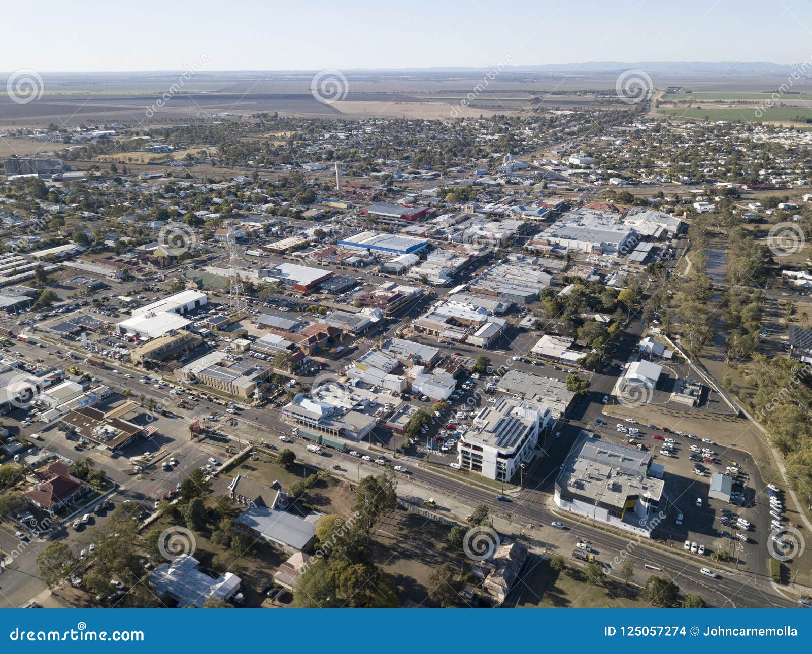 Die Queensland-Stadt Von Dalby Stockfoto - Bild von stadtbild, stadt ...