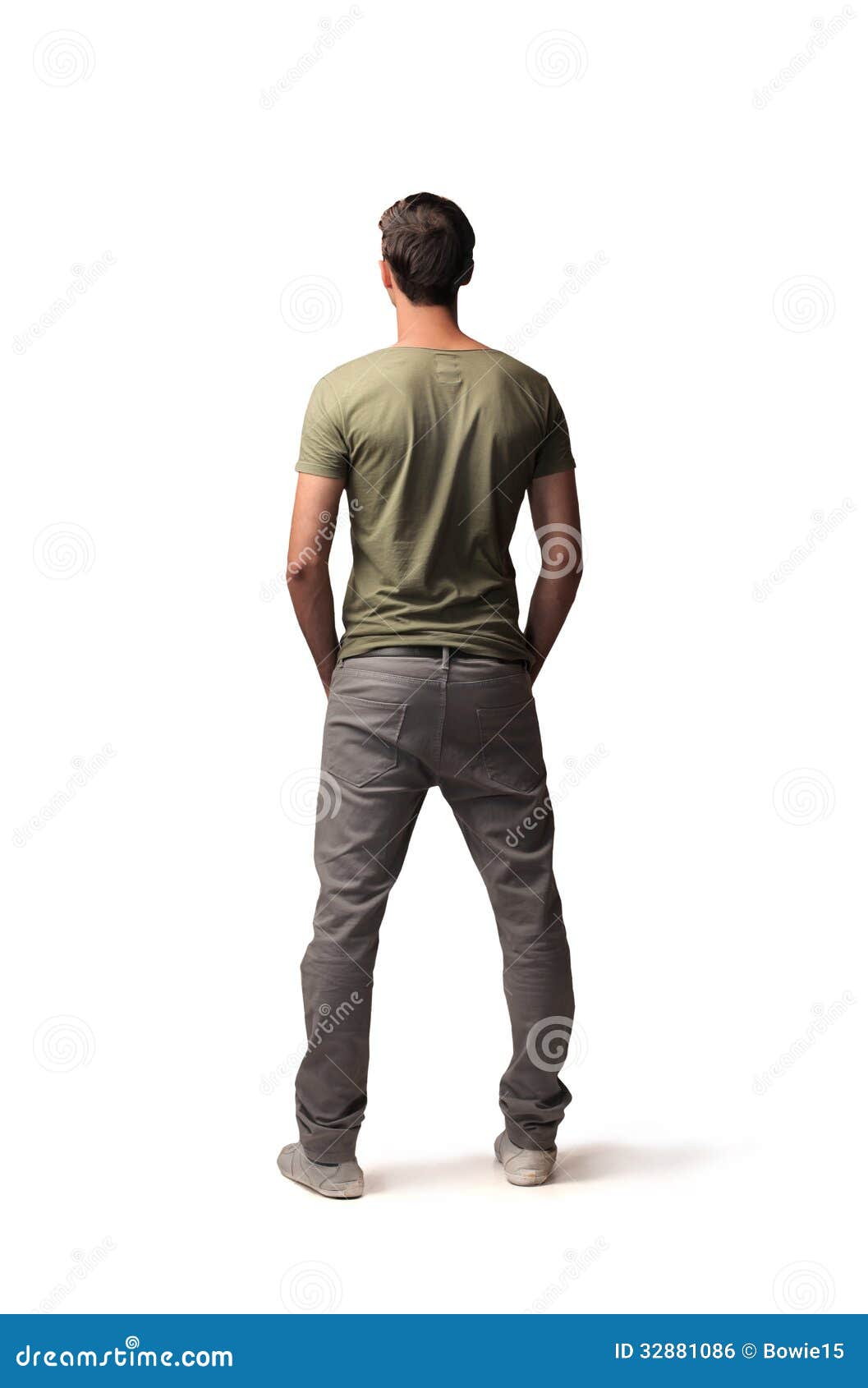 Die Rückseite des Mannes stockfoto. Bild von jung, blick - 32881086