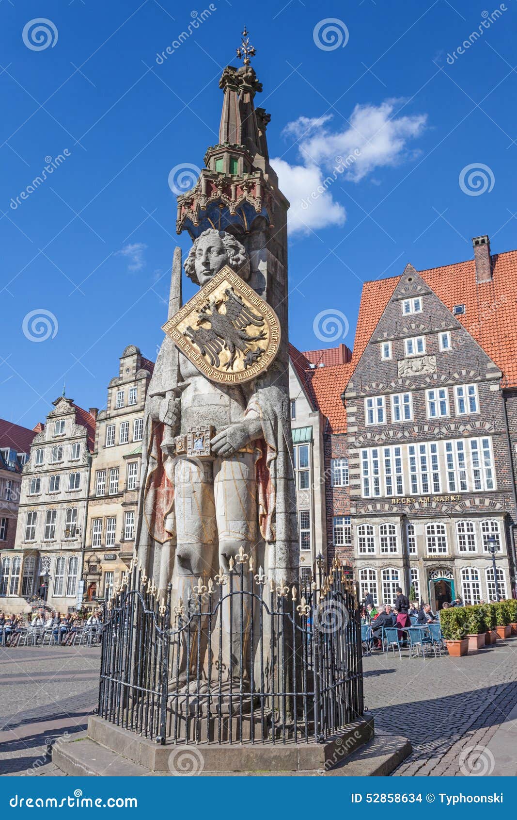 Die Roland-Statue in Bremen Redaktionelles Stockbild - Bild von denkmal ...