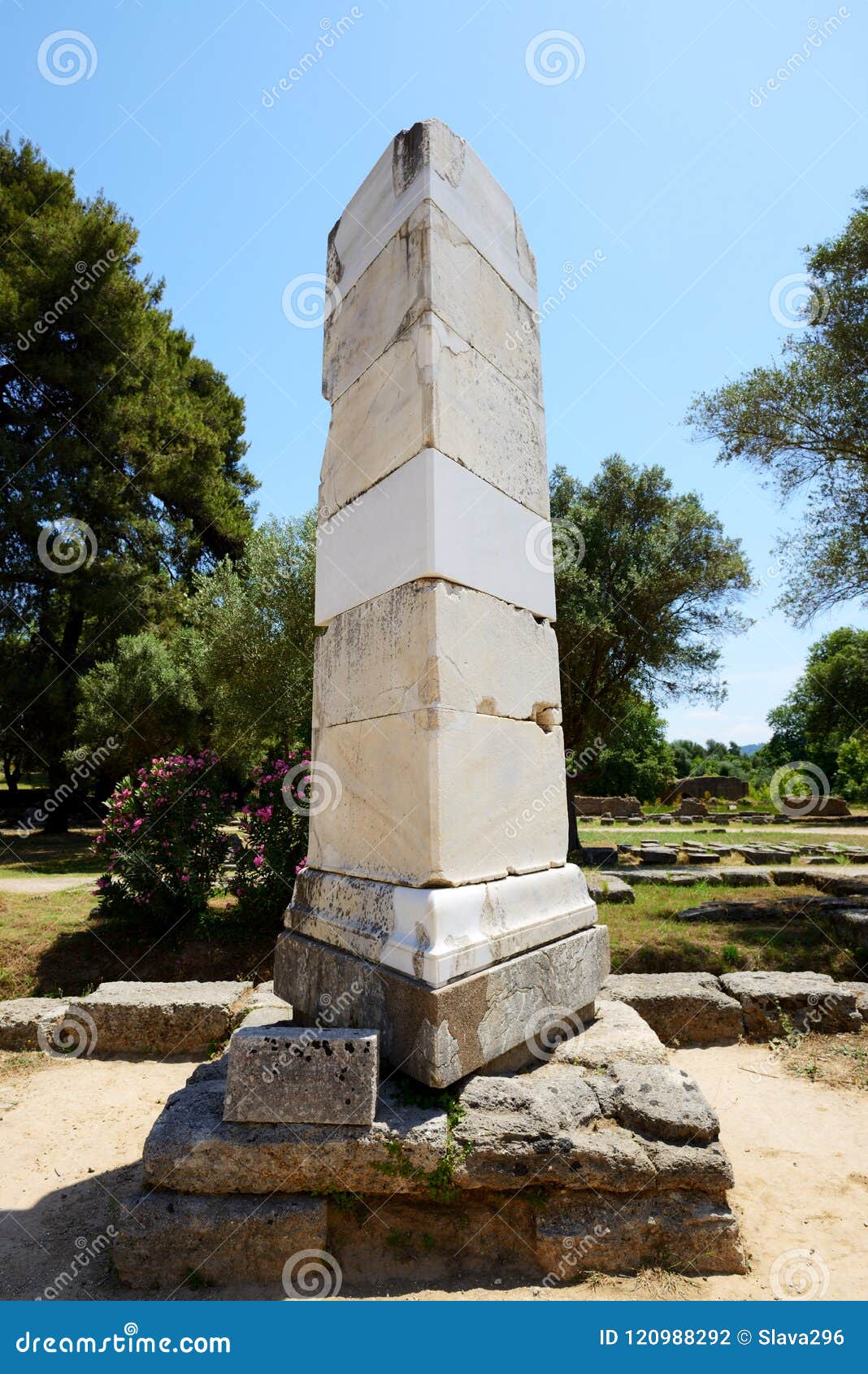 Die Ruinen in Der Alten Olympia Stockfoto - Bild von bügel ...