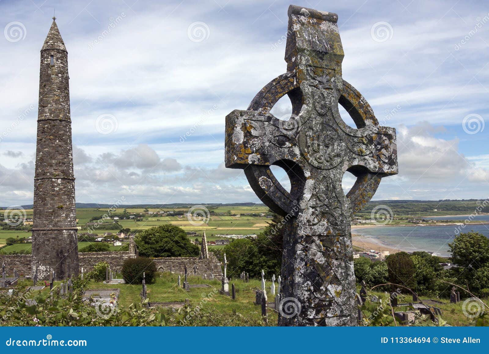 Die Ruinen Von Ardmore - Republik Irland Stockfoto - Bild von republik ...