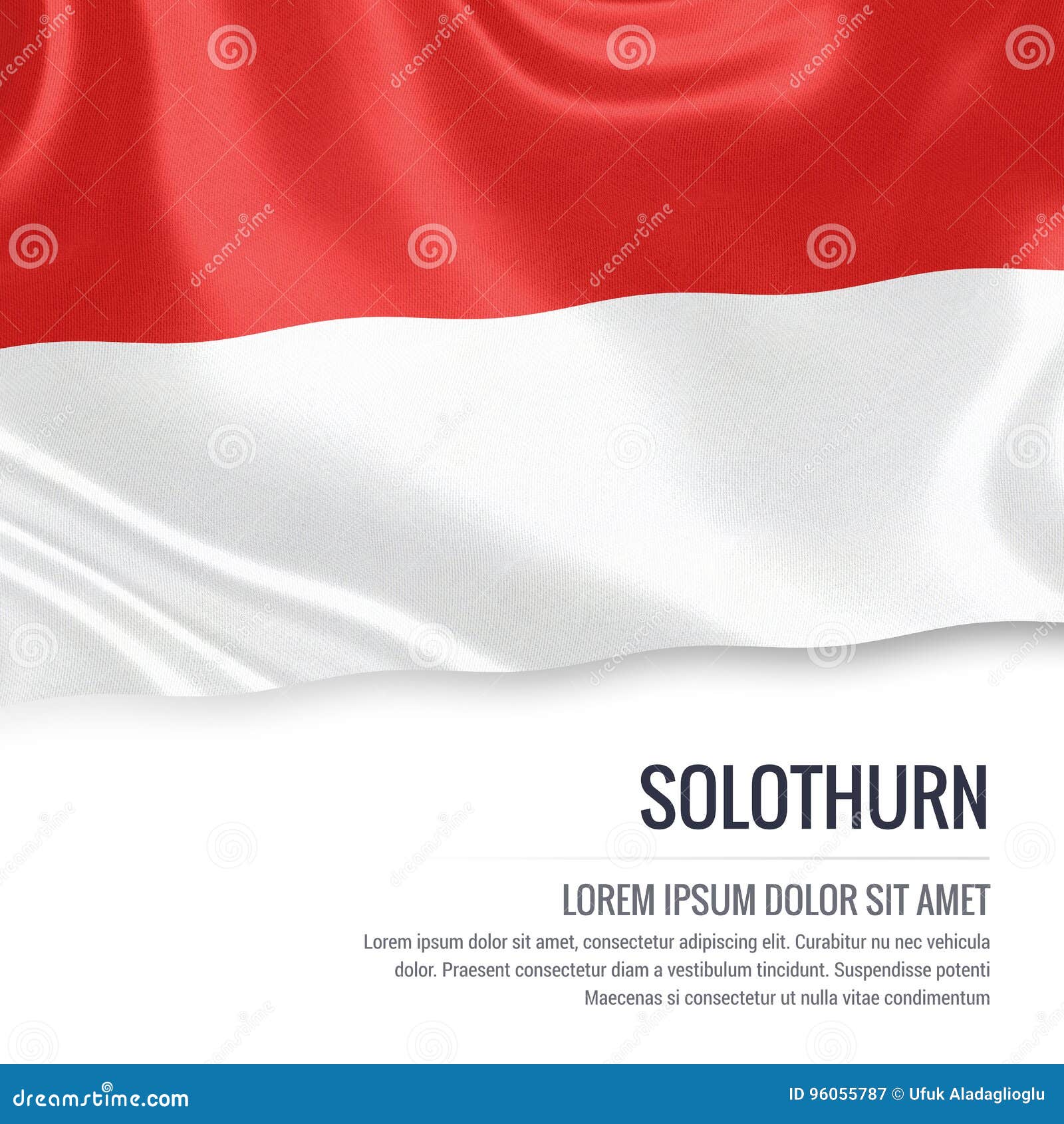 Die Schweiz-Staat Solothurn-Flagge Stock Abbildung - Illustration von ...