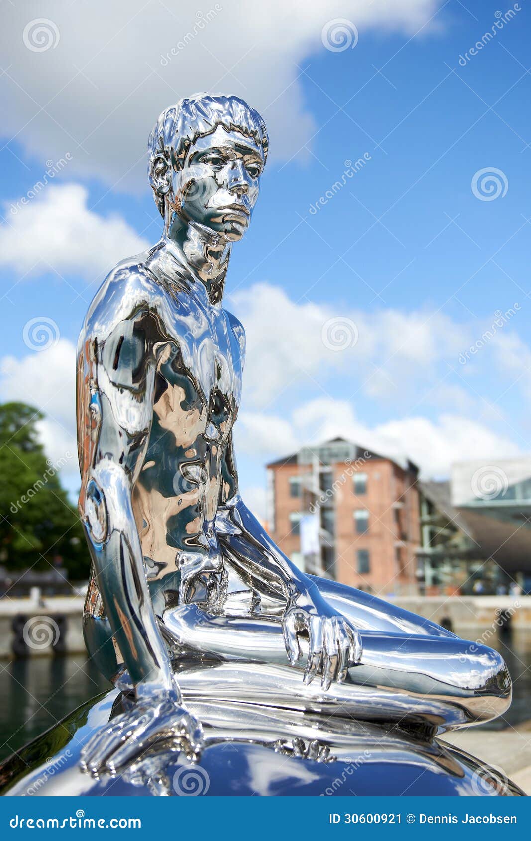 Die Statue HAN, Dänemark stockbild. Bild von kunst, dänisch - 30600921