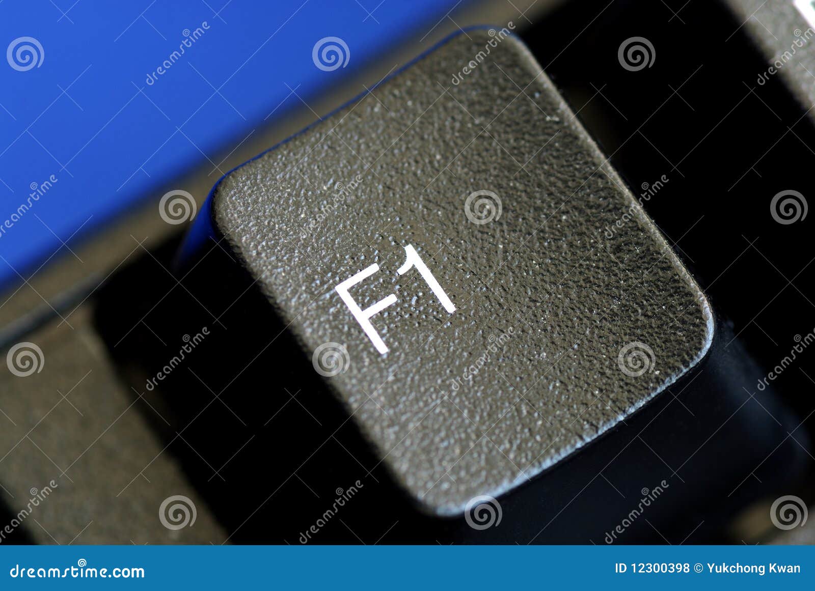 Die Taste F1 Stellt Hilfe Oder Unterstützung Dar Stockfoto - Bild von ...