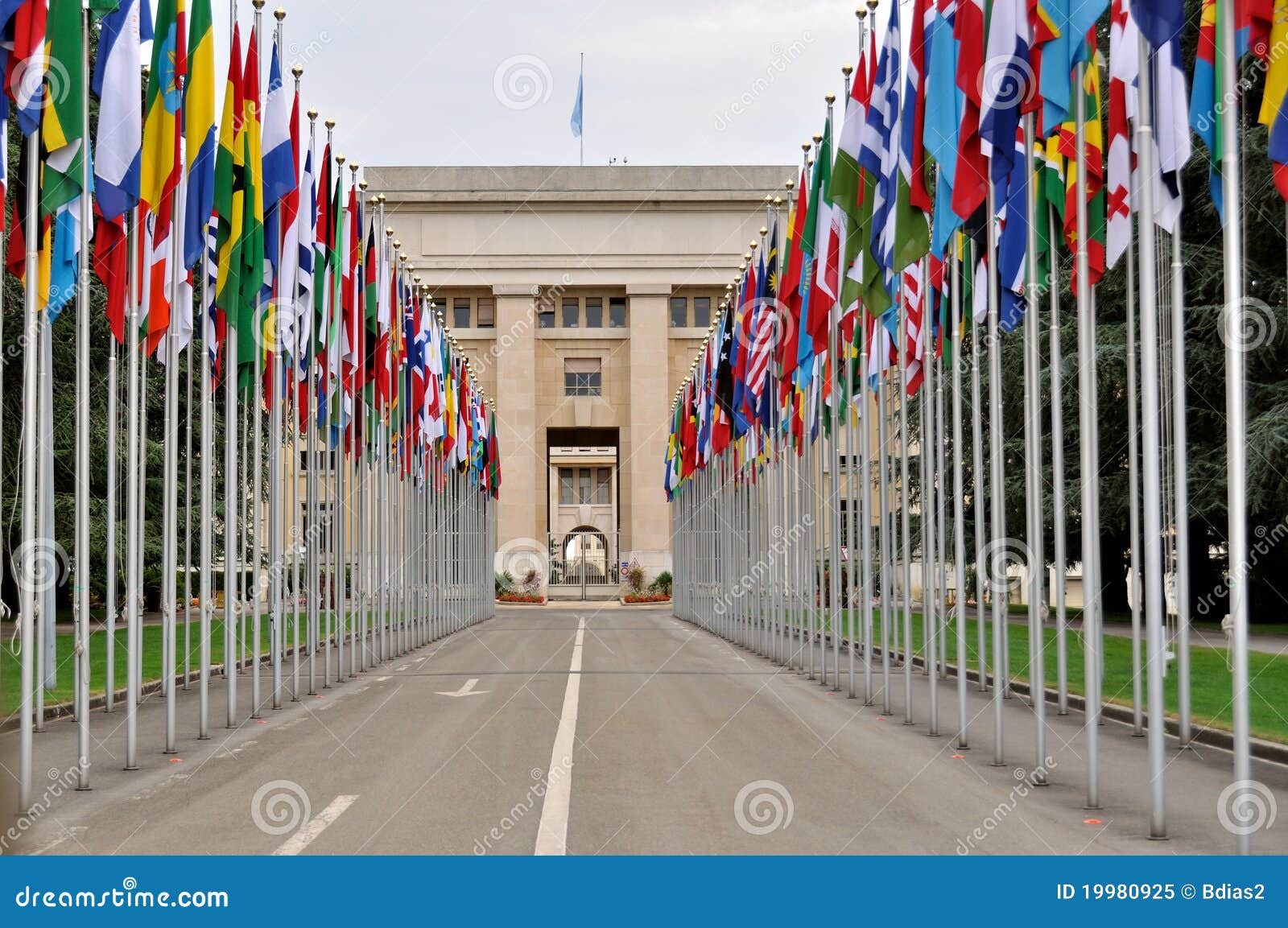 Die UNO, Genf, die Schweiz stockbild. Bild von genf, mitte - 19980925