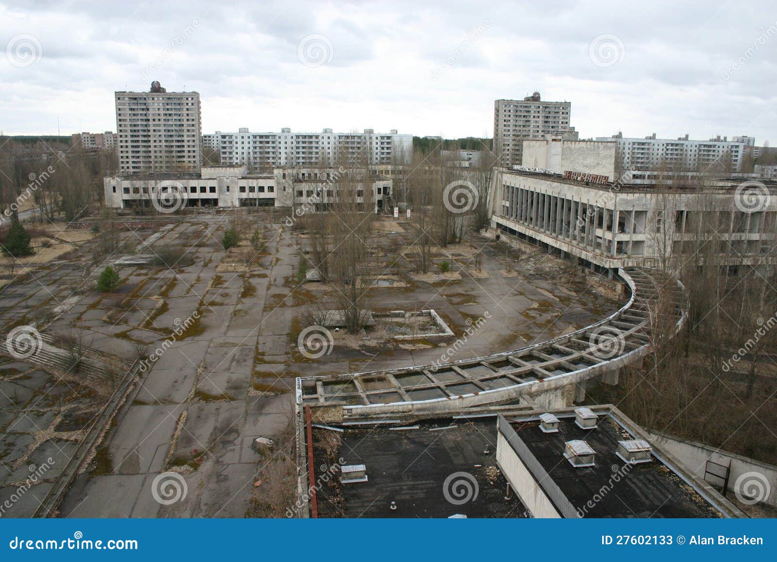 Die Verlassene Stadt Von Pripyat, Chernobyl Stockbild - Bild von ...