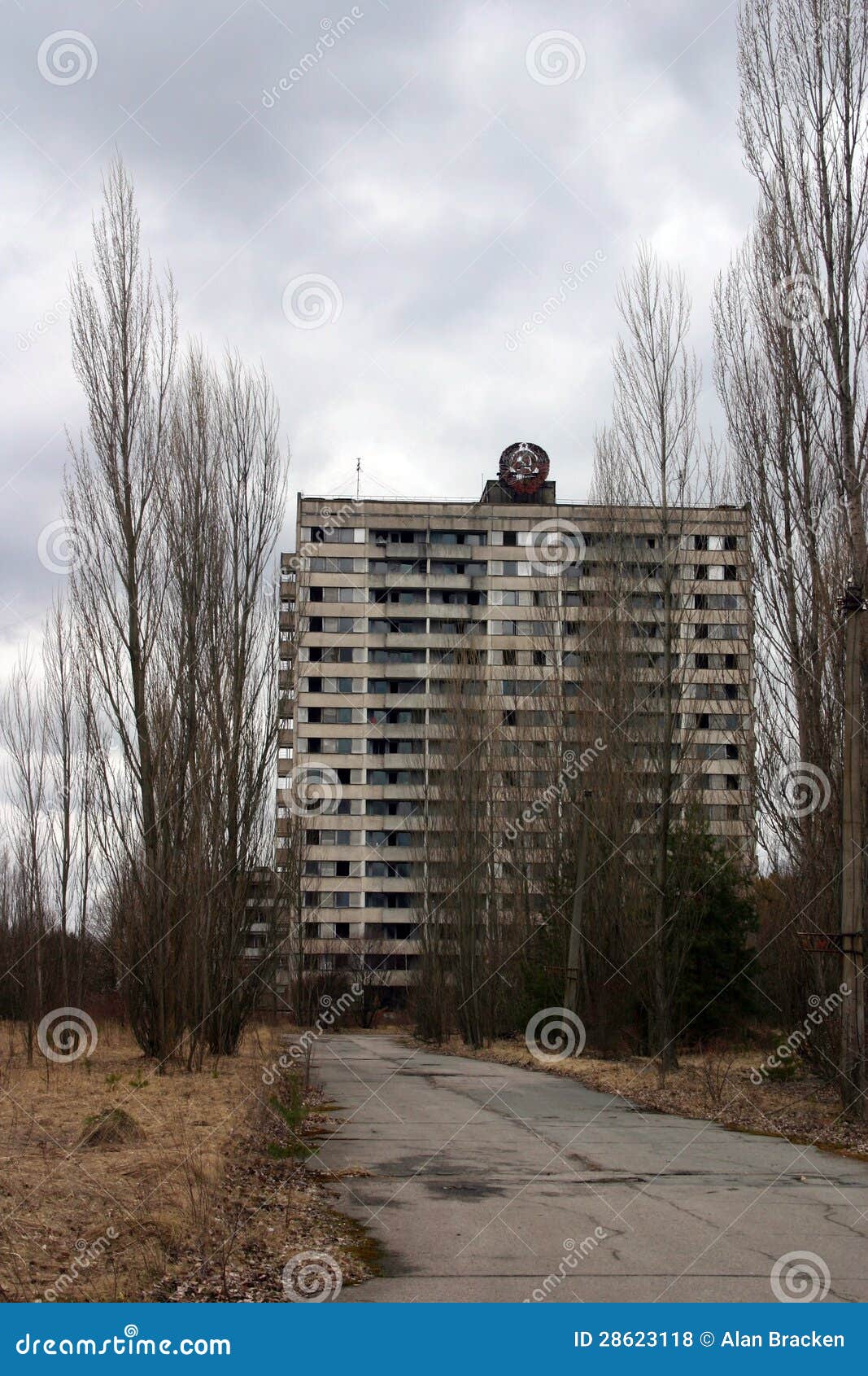 Die Verlassene Stadt Von Pripyat, Tschornobyl Stockfoto - Bild von haus ...