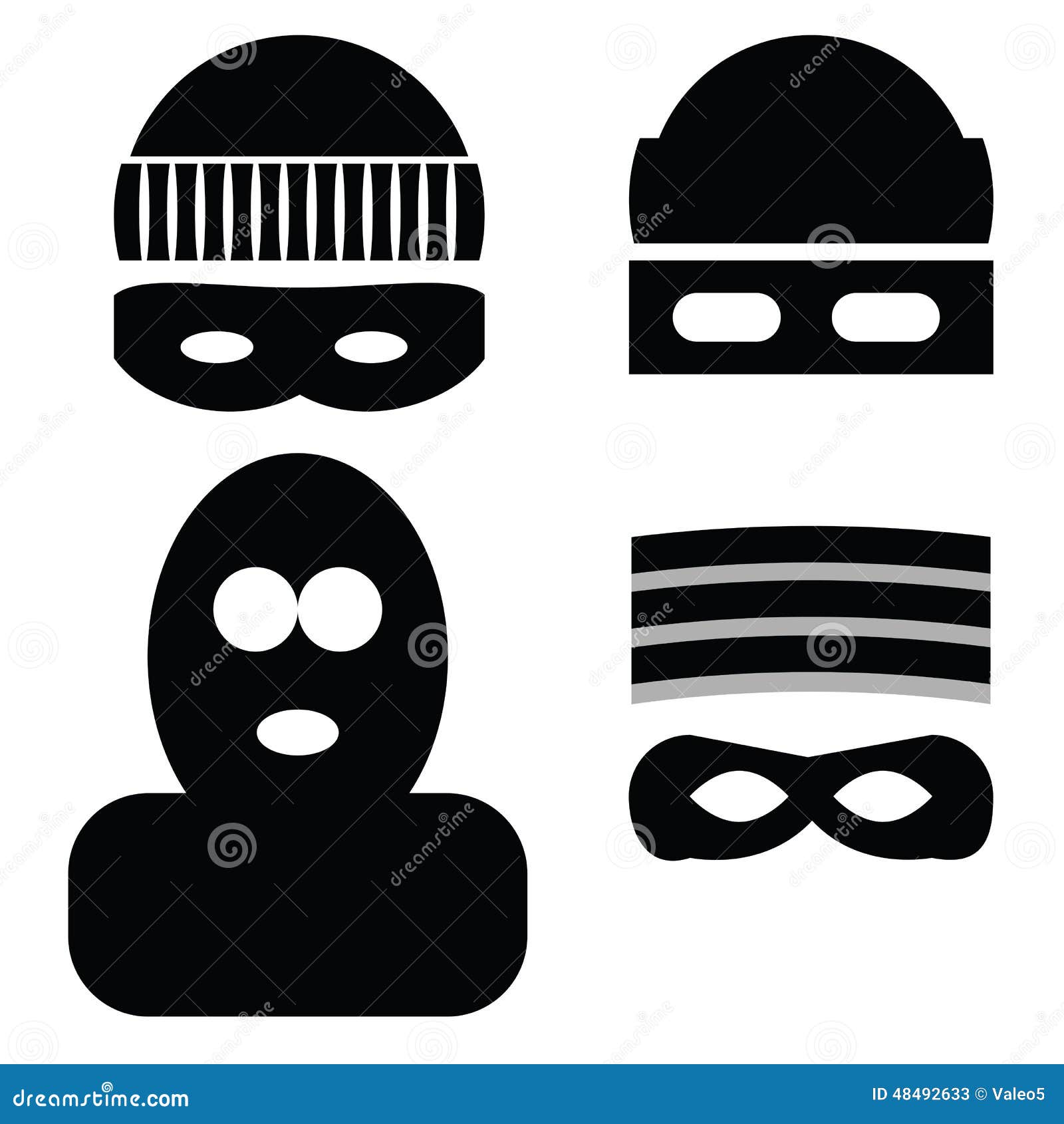 Dieb Icons vektor abbildung. Illustration von räuber - 48492633