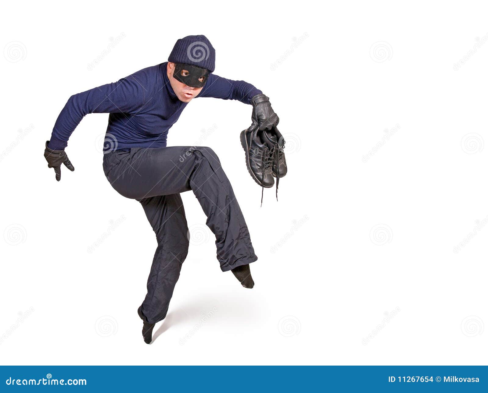 Dief stock foto. Image of geïsoleerd, gevaar, persoon - 11267654