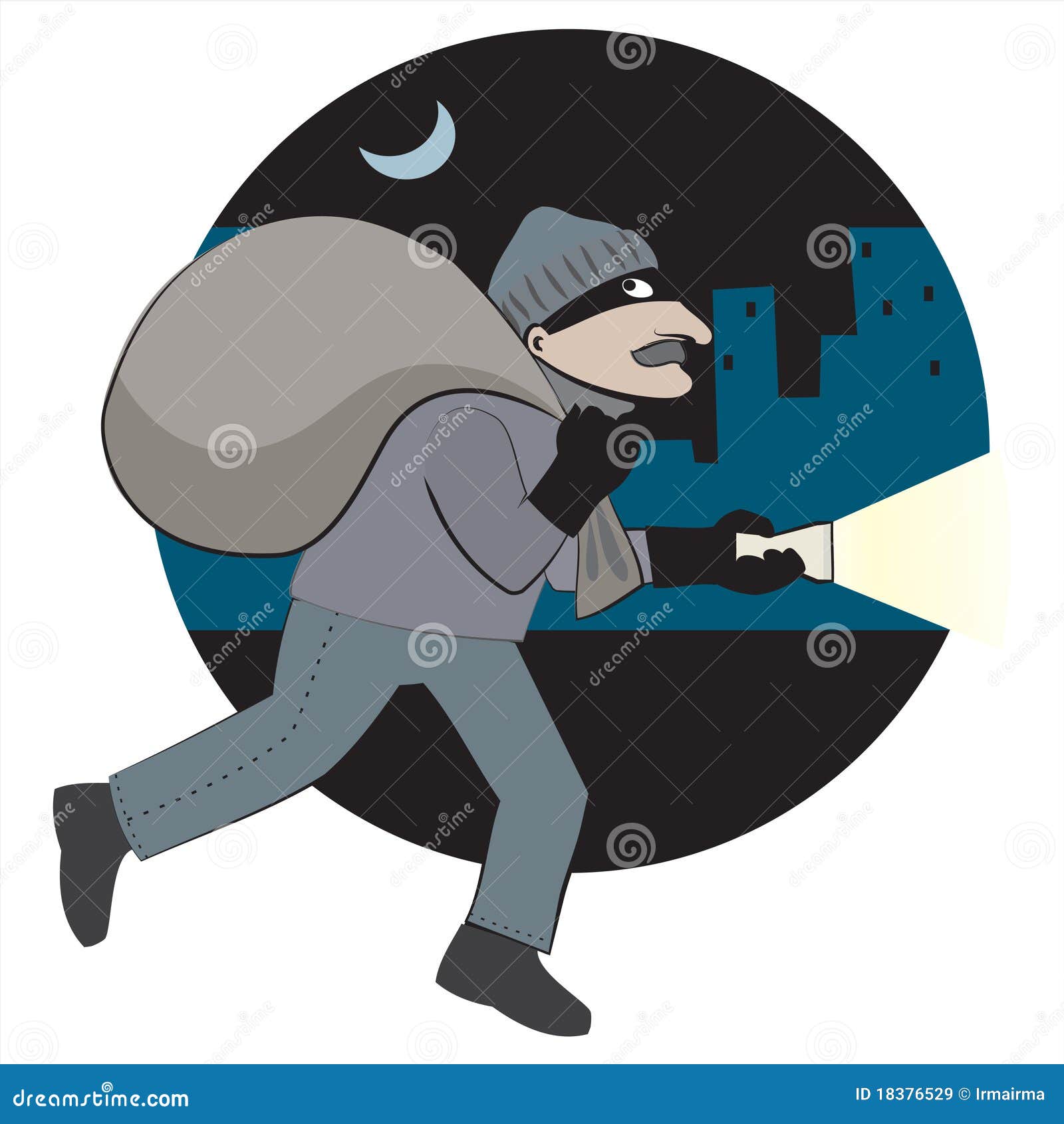 Dief vector illustratie. Illustration of oplichter, gangster - 18376529