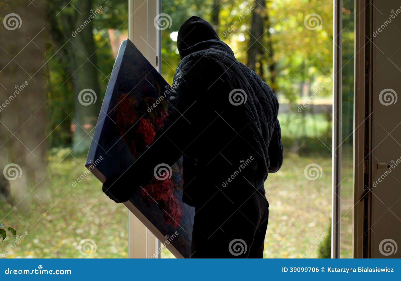 Dief met het schilderen stock foto. Image of gemaskeerd - 39099706