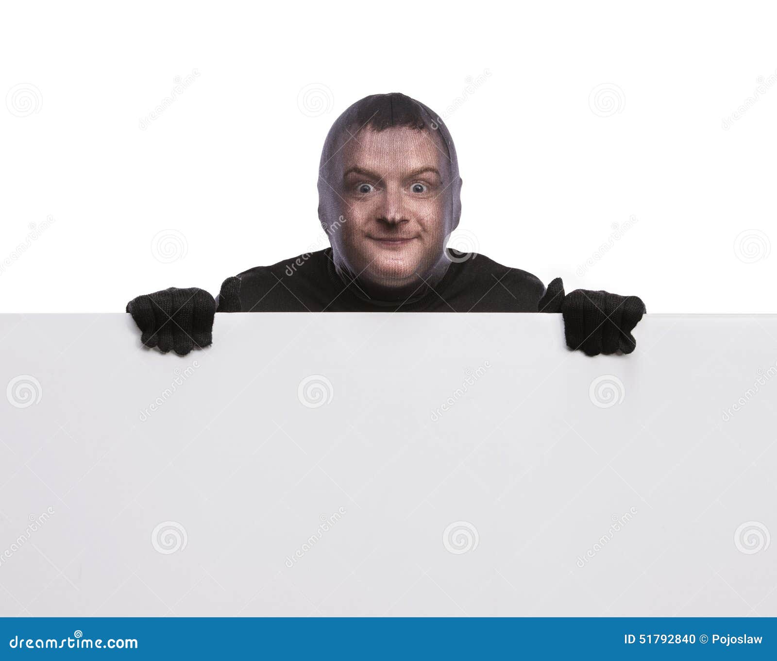 Dief in zwart masker stock foto. Image of donker, aanplakbord - 51792840