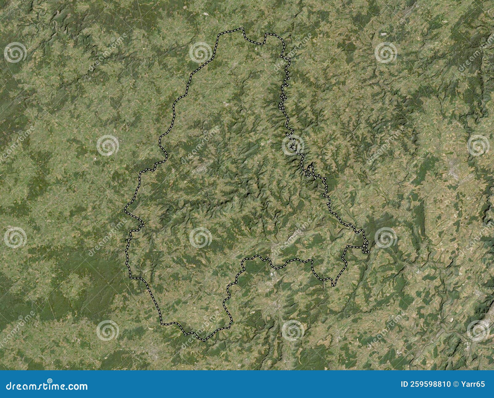 Diekirch, Luxembourg. Low-res Satellite. No Legend Stock Illustration ...