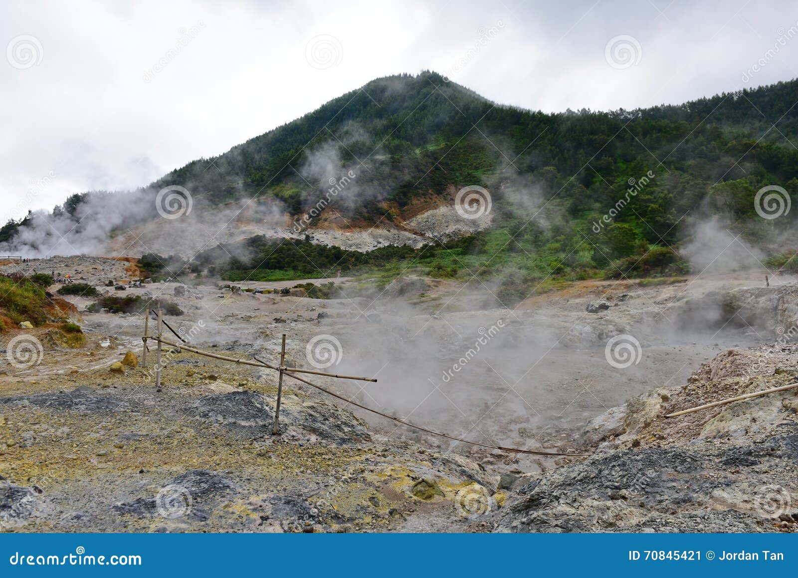 Dieng Plateau Geothermal Area Editorial Photo - Image of tour, sulphur ...