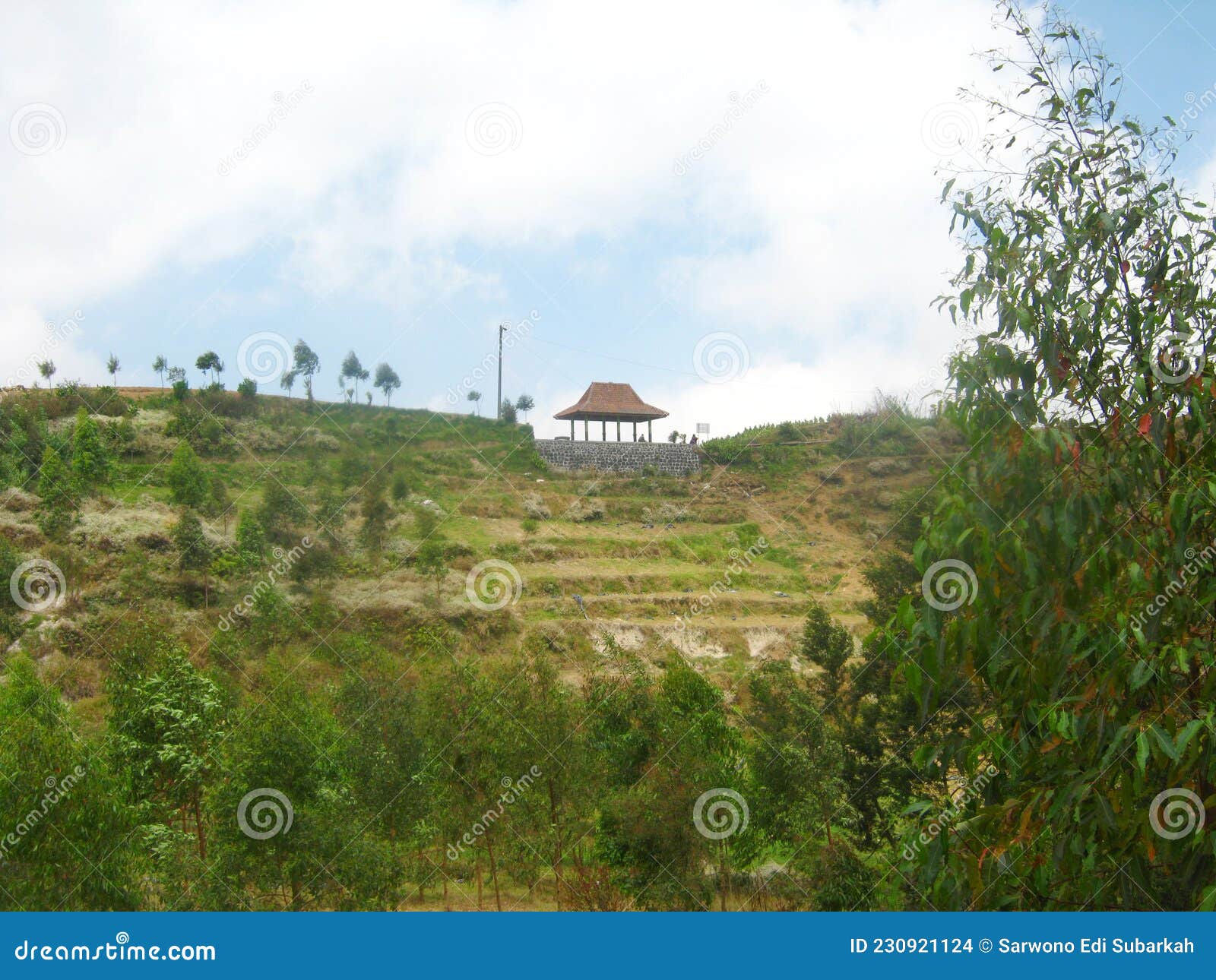 Wonderfull Landscape from Dieng Plateau, Central Java, Indonesia. Stock ...