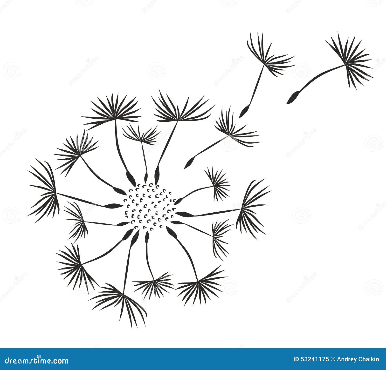 Diente de león ilustración del vector. Ilustración de cubo - 53241175