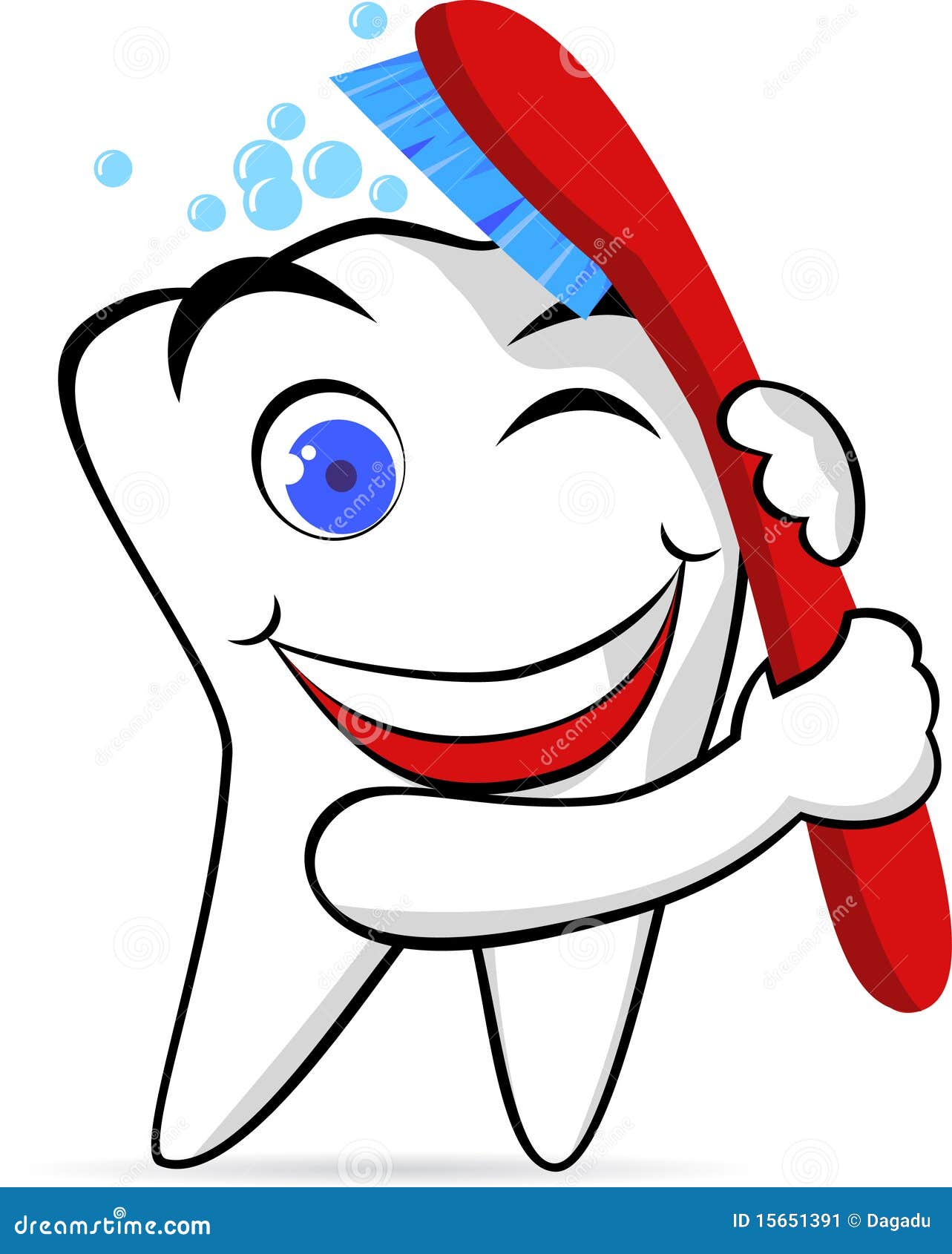 Diente feliz ilustración del vector. Ilustración de sano - 15651391