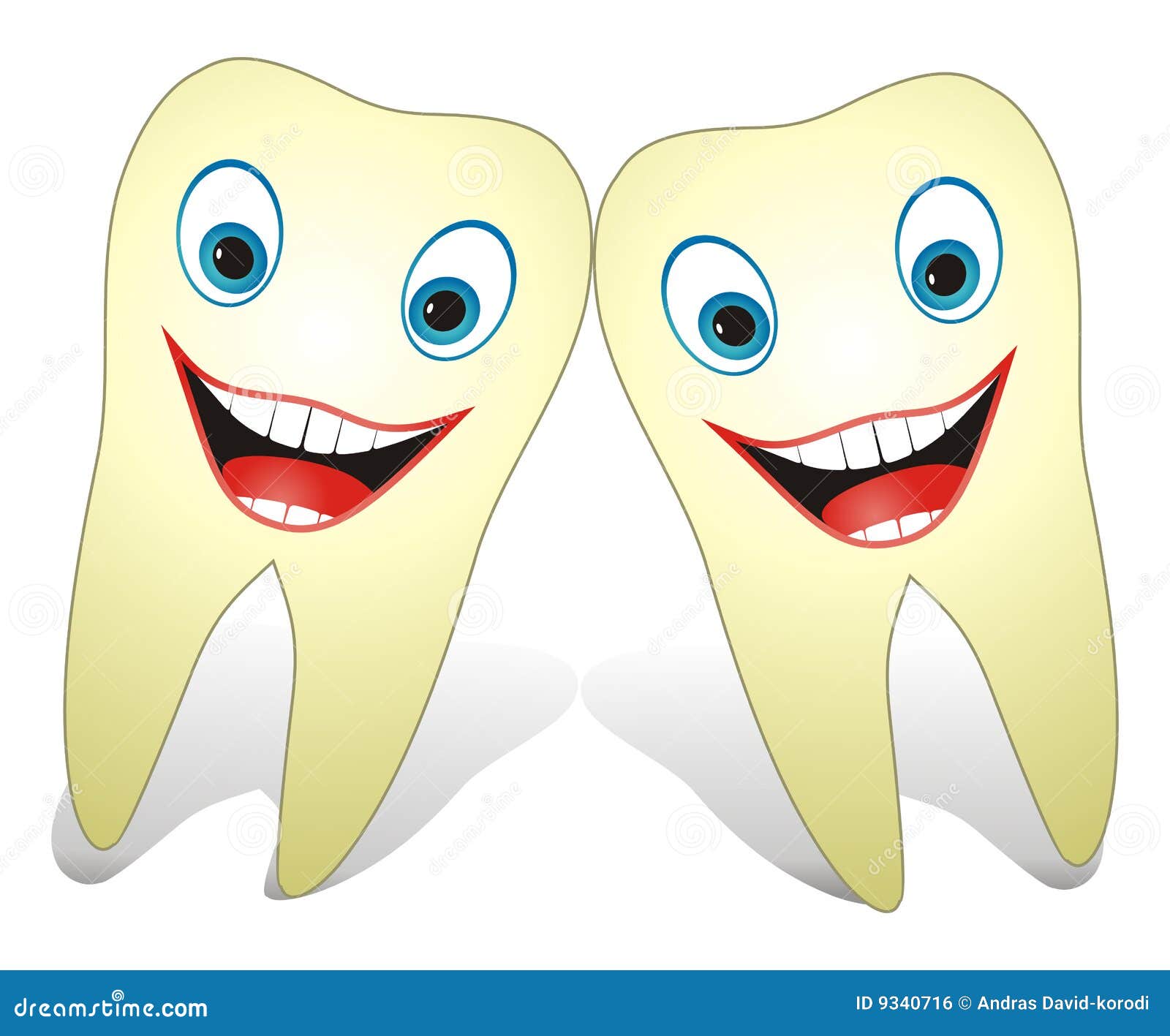 Dientes felices sanos ilustración del vector. Ilustración de frescura ...