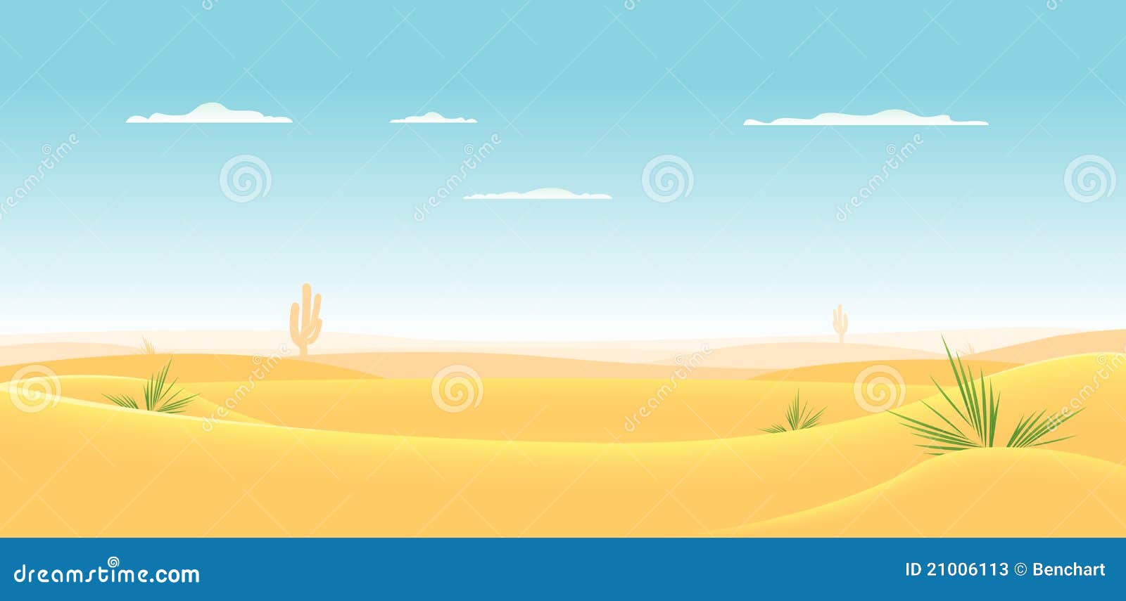 Diepe Westelijke Woestijn vector illustratie. Illustration of lengte ...