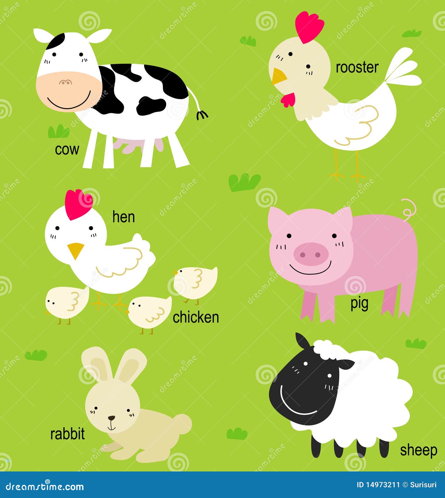 Dier en het Engels vector illustratie. Illustration of grappig - 14973211