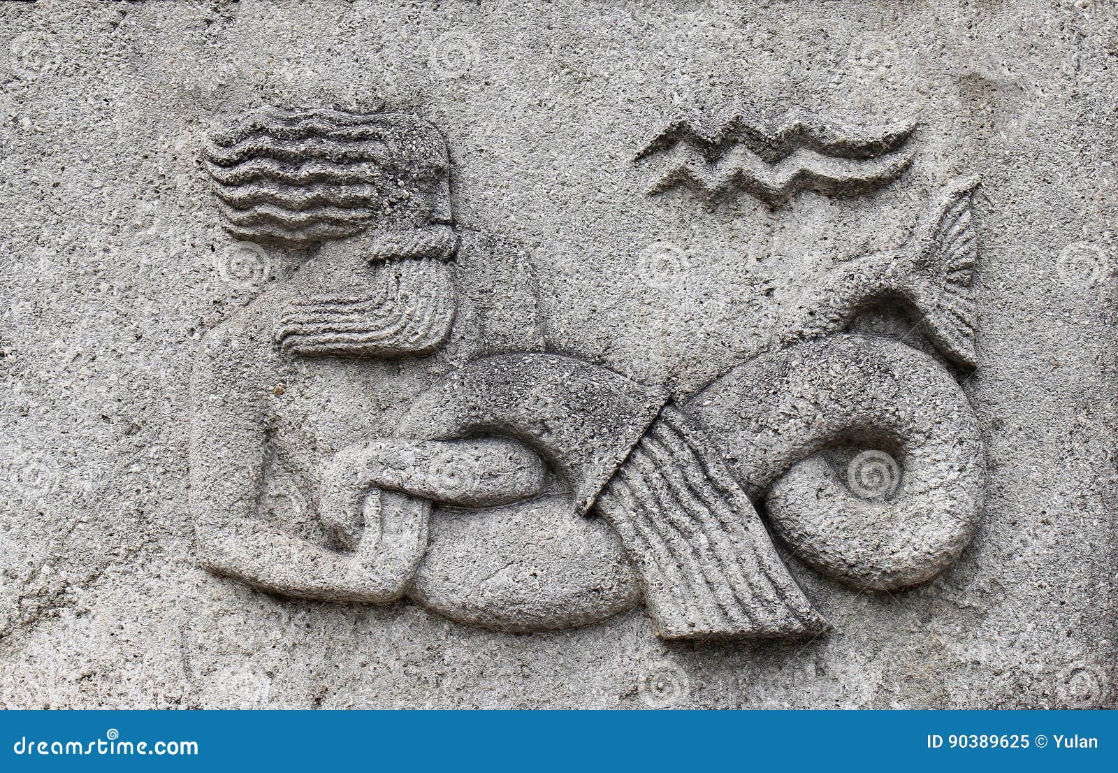 Dierenriem - Waterman of Water-Drager Stock Afbeelding - Image of ...