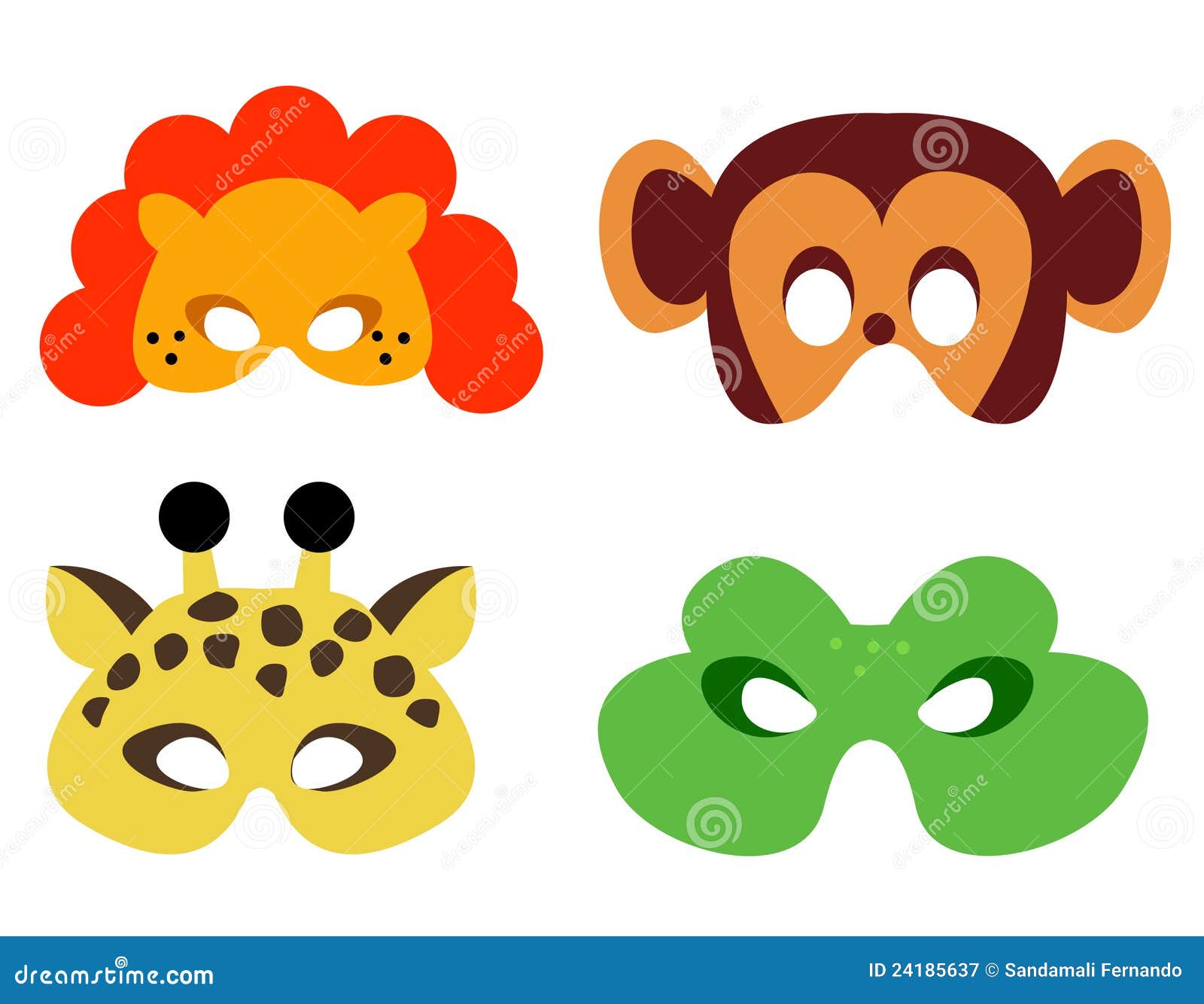 Dierlijk masker vector illustratie. Illustration of fantasie - 24185637