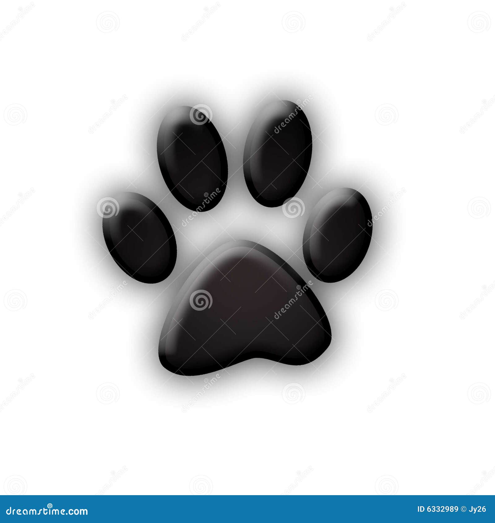 Dierlijke pootaf:drukken stock illustratie. Illustration of pictogram ...