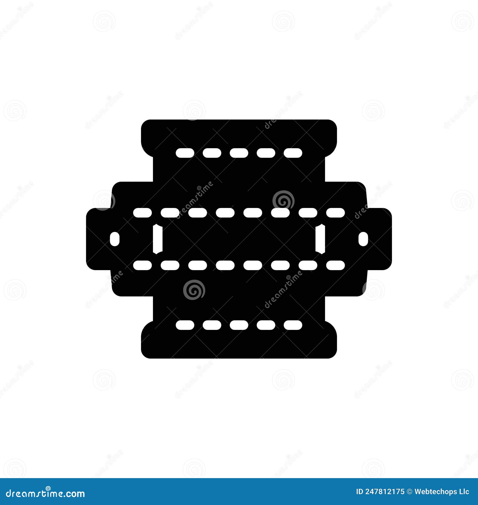 Black Solid Icon for Dies, Box and Cardboard Stock Vector ...