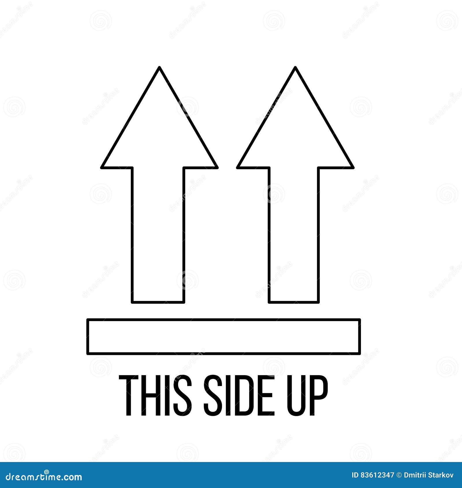 Diese Seite Herauf Ikone Oder Logolinie Kunstart Vektor Abbildung ...